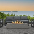 Olliewood 60 GFRC Natural Gas Fire Pit Table for Patios - Walmart ...