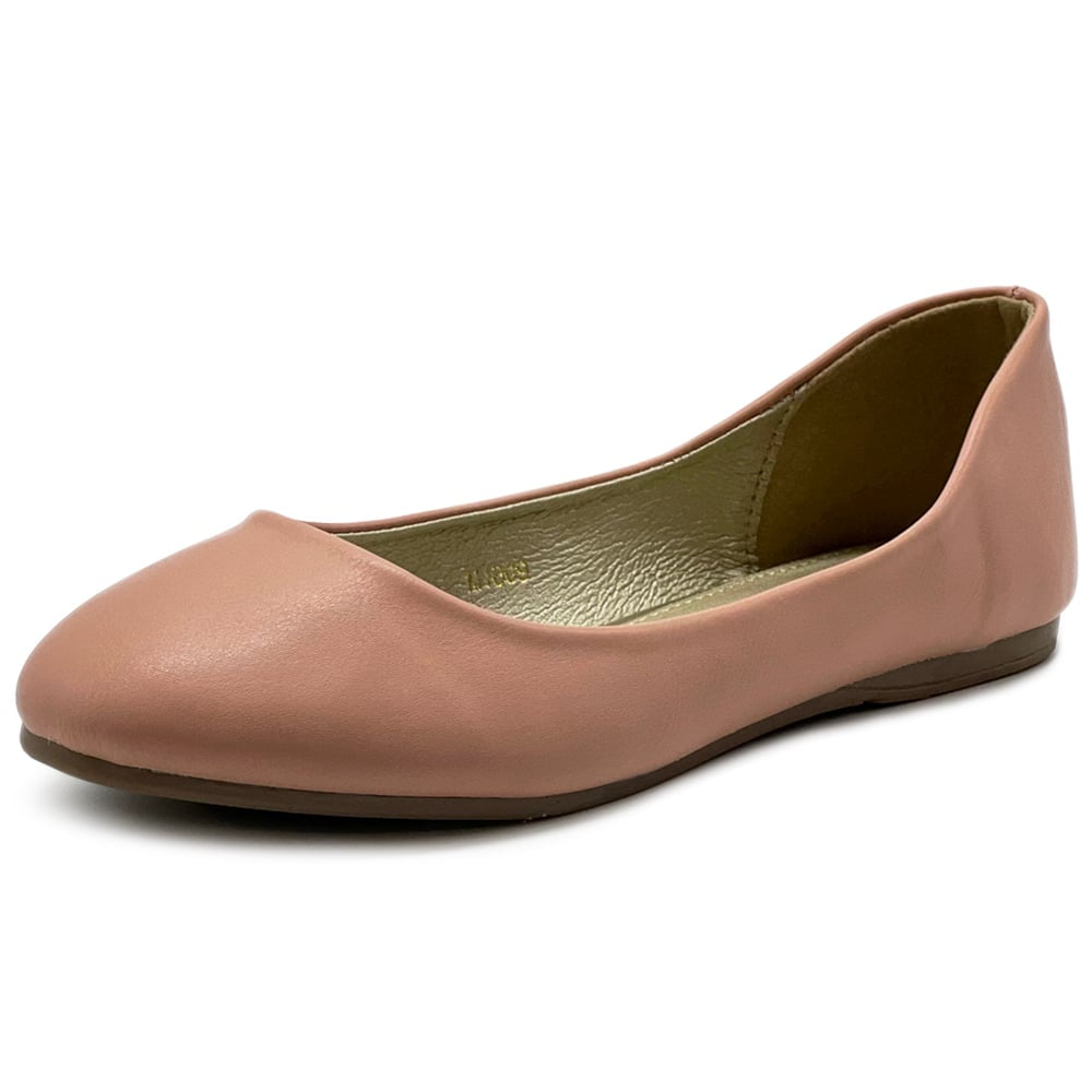 Ollio Women's Shoes Ballet Basic Light Comfort Low Heel Flats M1009 ...