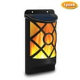 Ollivage Outdoor Solar Flame Lamp, 66 LED Wall-Mounted Landscape ...