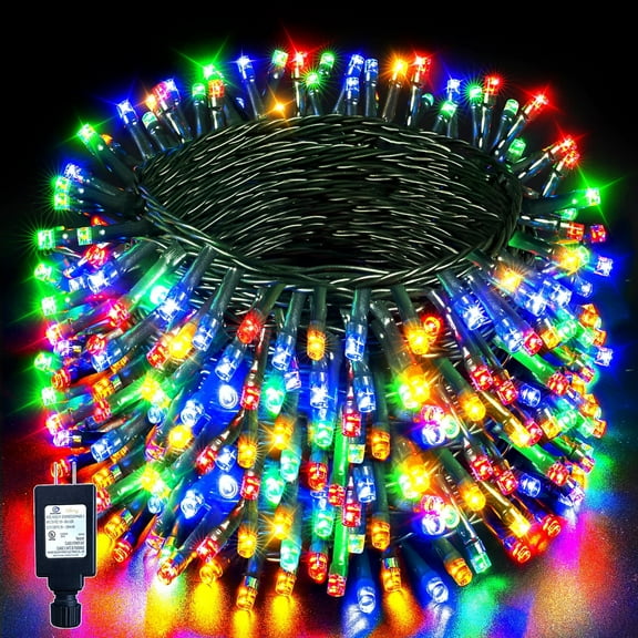 82FT 200 LED Red Green Christmas Lights Outdoor/Indoor, Timer & Memory ...
