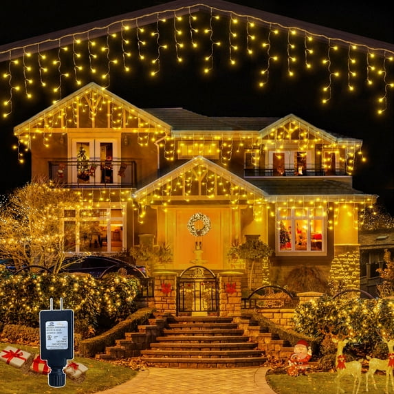 Walmart Black Friday Deals 2025 Ollny 12ft 108 LED Icicle Lights for ...