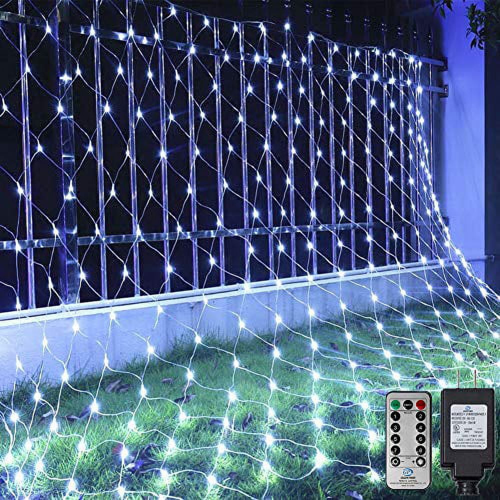 Ollny Led Net Lights 200 Led 9.8Ft X 6.6Ft Mesh Lights With Remote ...