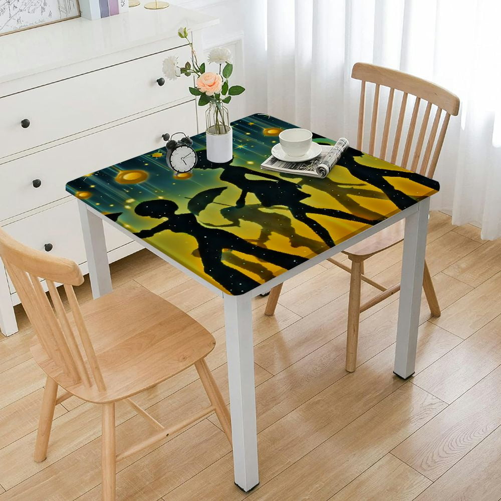 Ollo0ord 70s Party Tablecloth, Dancing People in Disco Night Club with ...