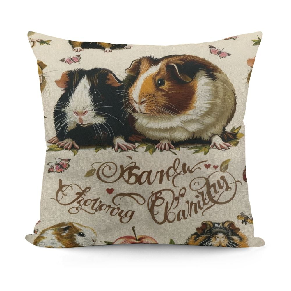 Ollo0ord Guinea Pig Pillow Covers for Couch Sofa Bed, Farmhouse Animals ...