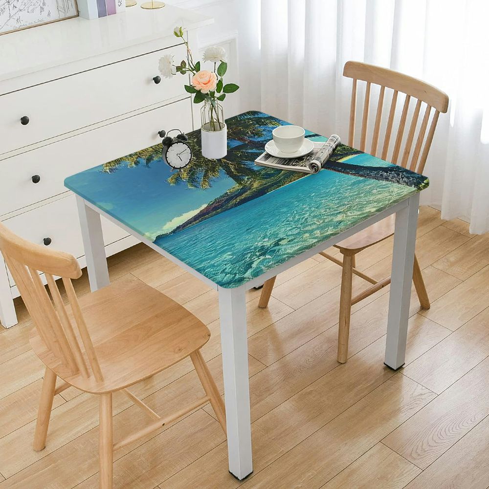 Ollo0ord Ocean Square Table Cove, Image of a with The Palm Trees and ...