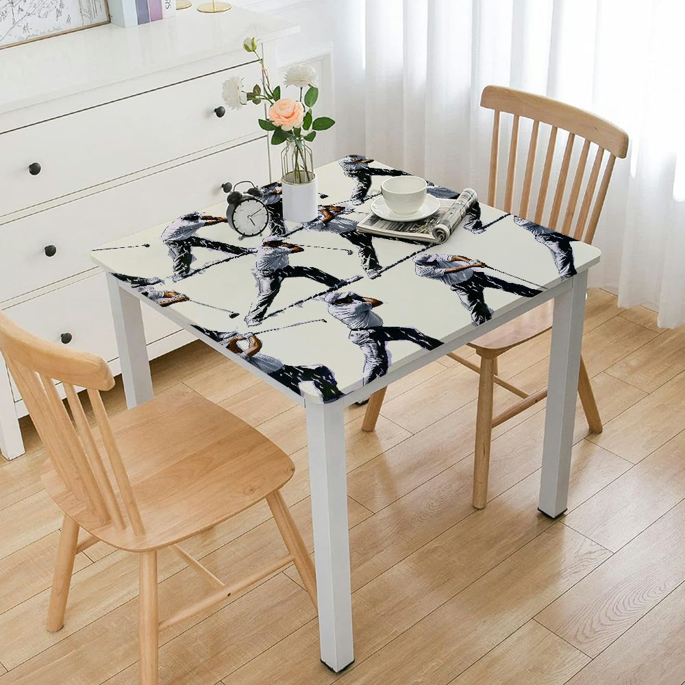 Ollo0ord Square Table Cove, Shown in Sports Hobby Themed Sketch Art ...