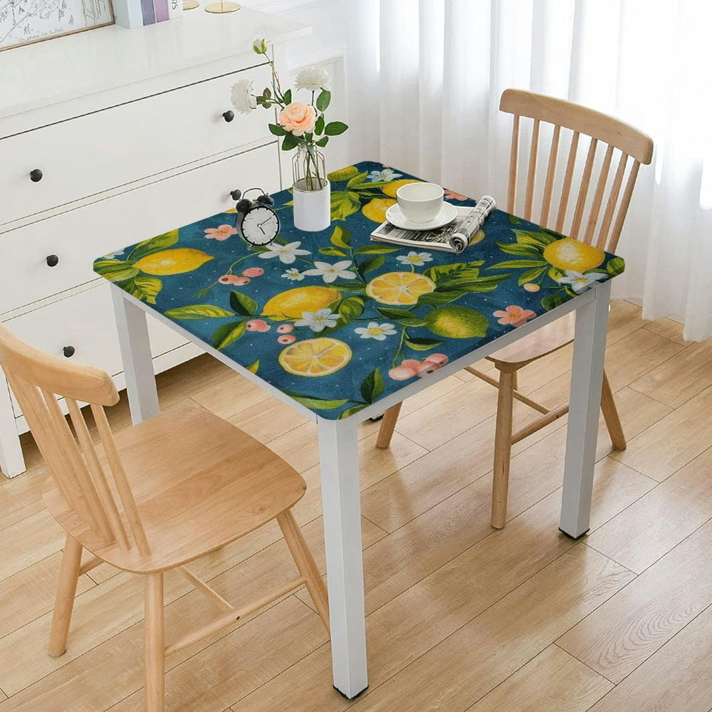 Ollo0ord Tablecloth for Tables Lemon Flower Summer Table Cloths Square ...