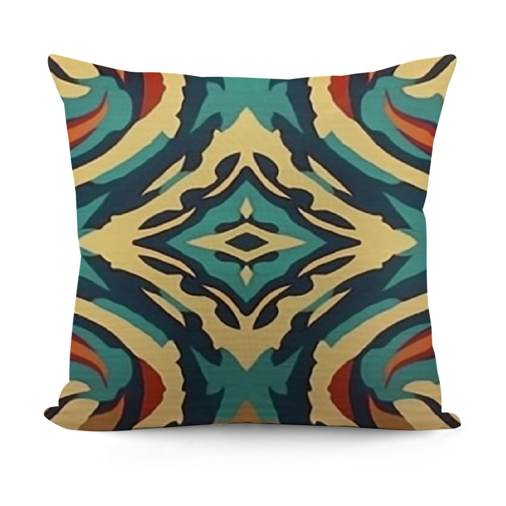 Ollo0ord Tribal Pattern Throw Pillow Cover Southwest Ethnic Culture ...