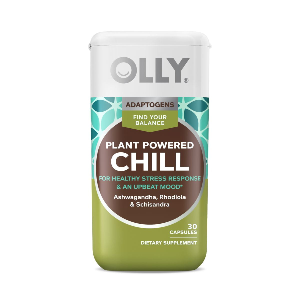 OLLY Plant Powered Chill Adaptogen Supplement with Ashwagandha Rhodiola ...