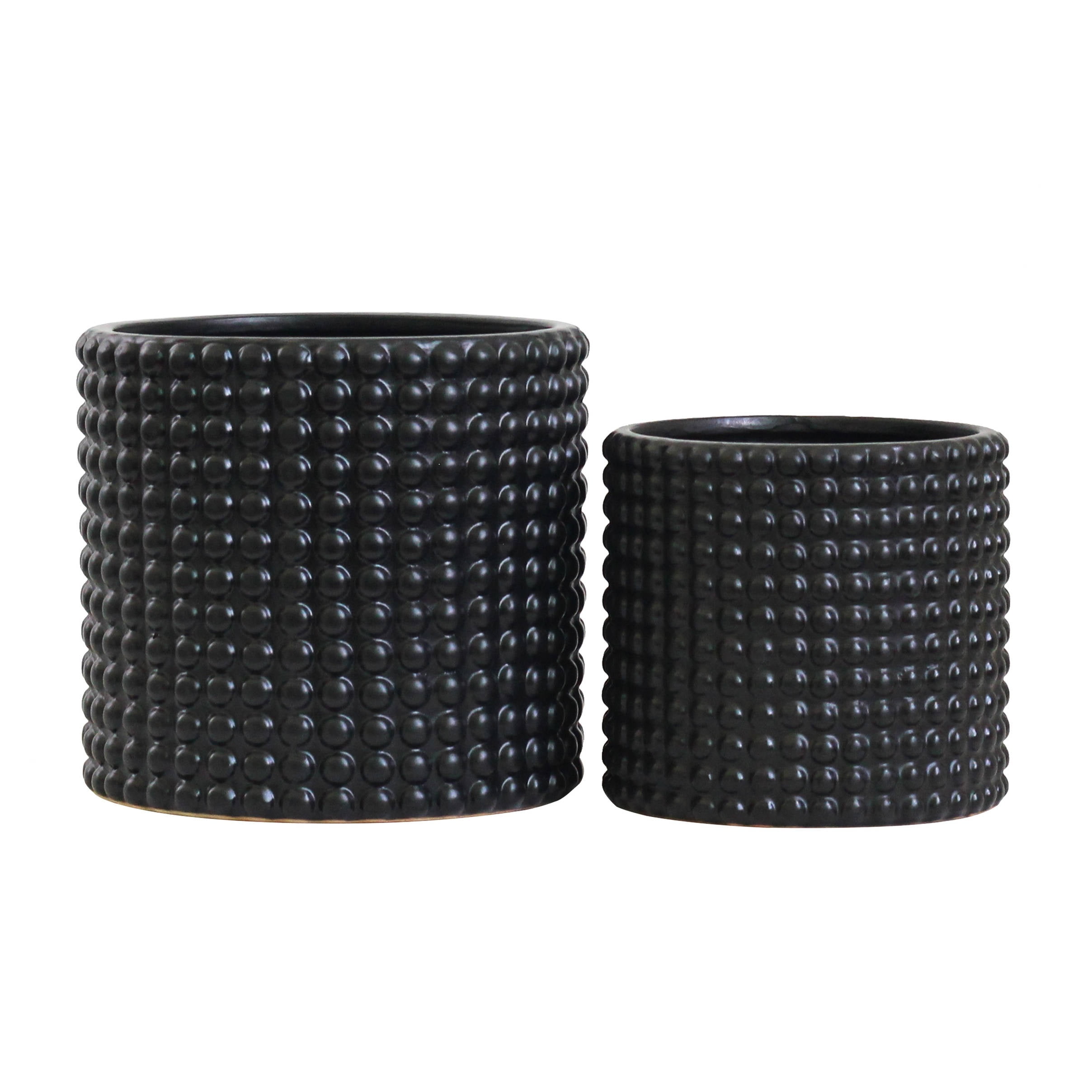 Olly & Rose Milan Indoor Flower Plant Pot Set with Drainage - Matt ...