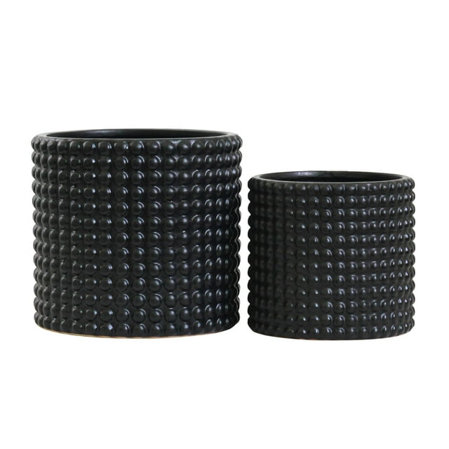 Olly & Rose Milan Indoor Flower Plant Pot Set with Drainage - Matt ...