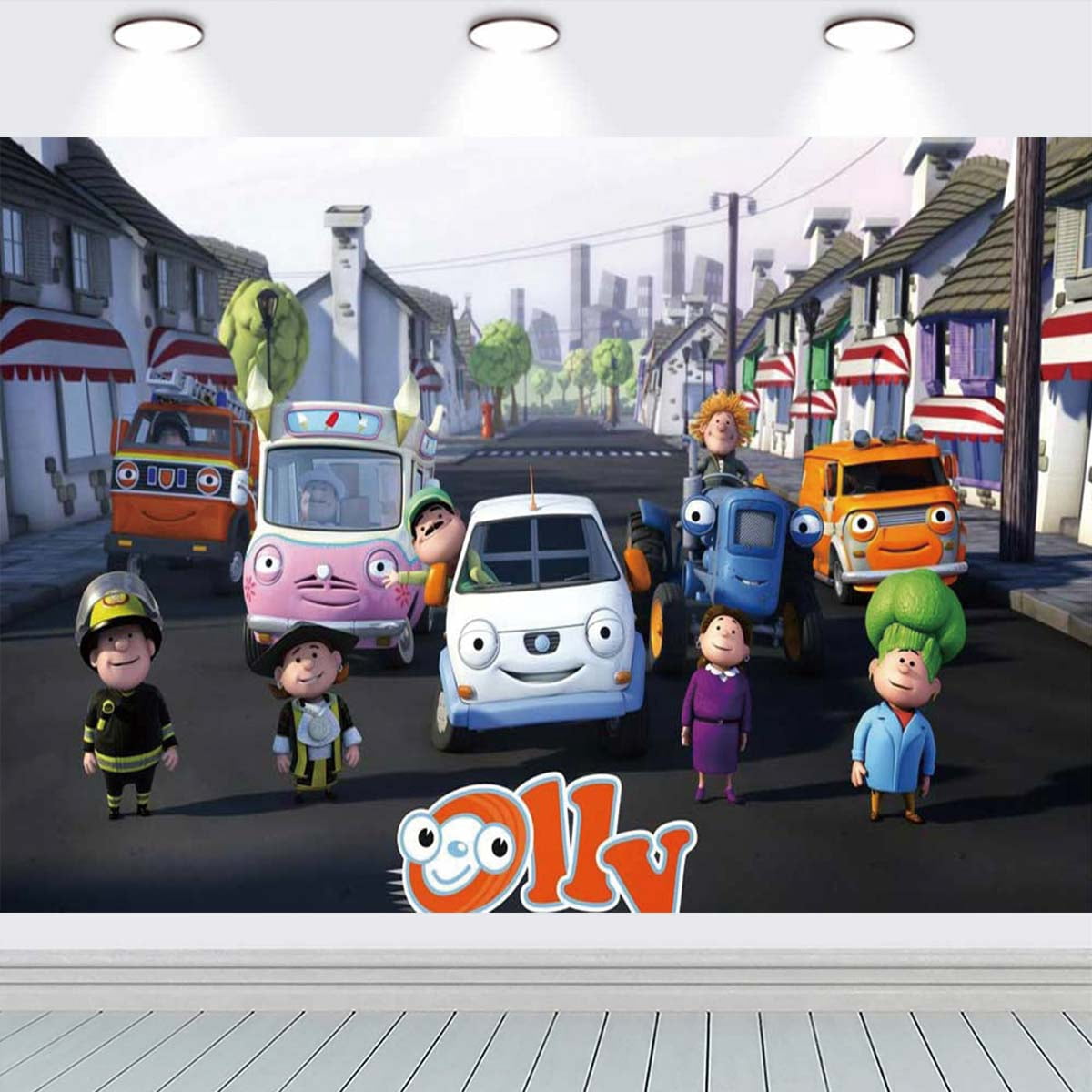 Olly the little white vanMe school Poster Backdrop Banner Party ...