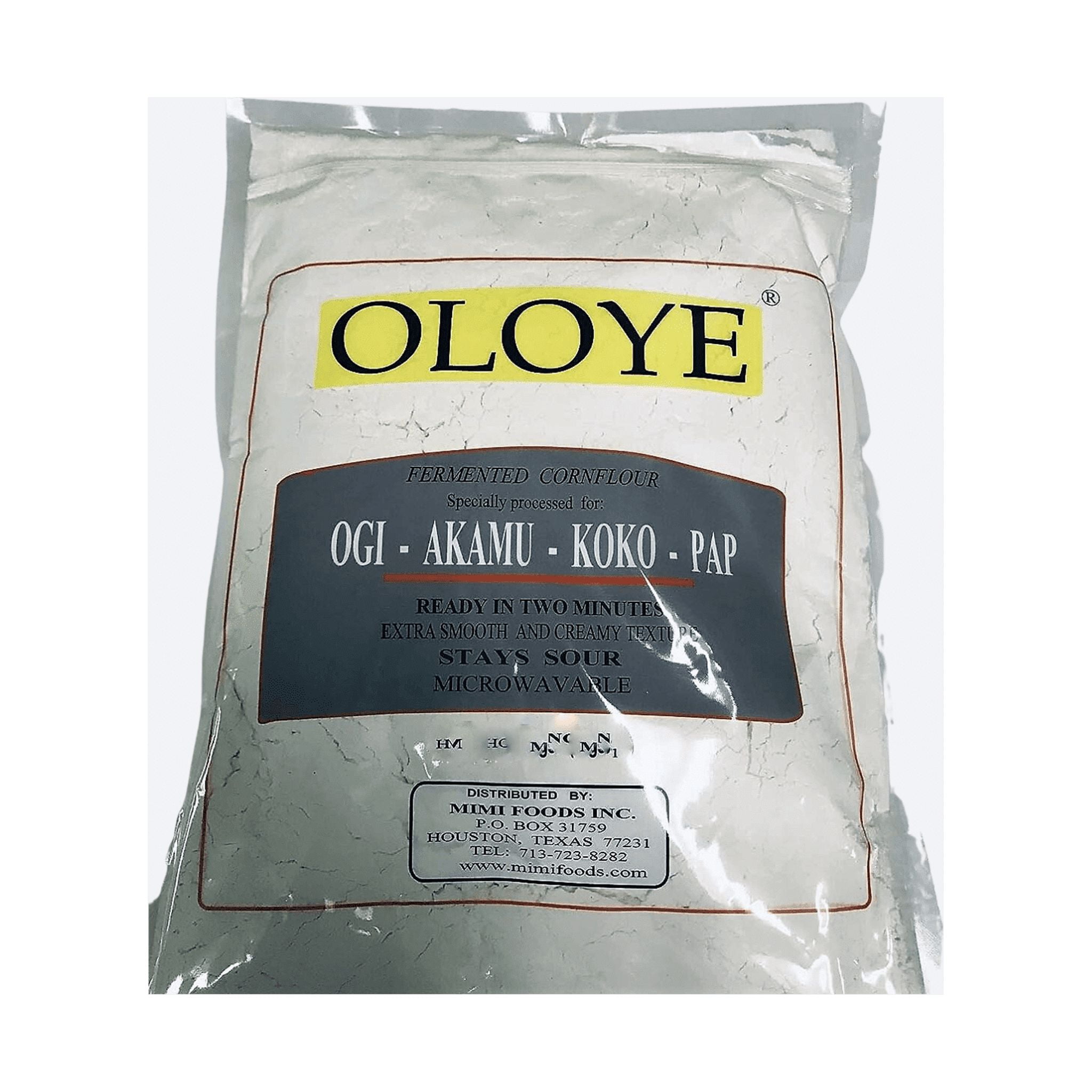 Oloye Fermented Corn Flour-Pap/Ogi-2lbs-Authentic Nutritious Goodness ...