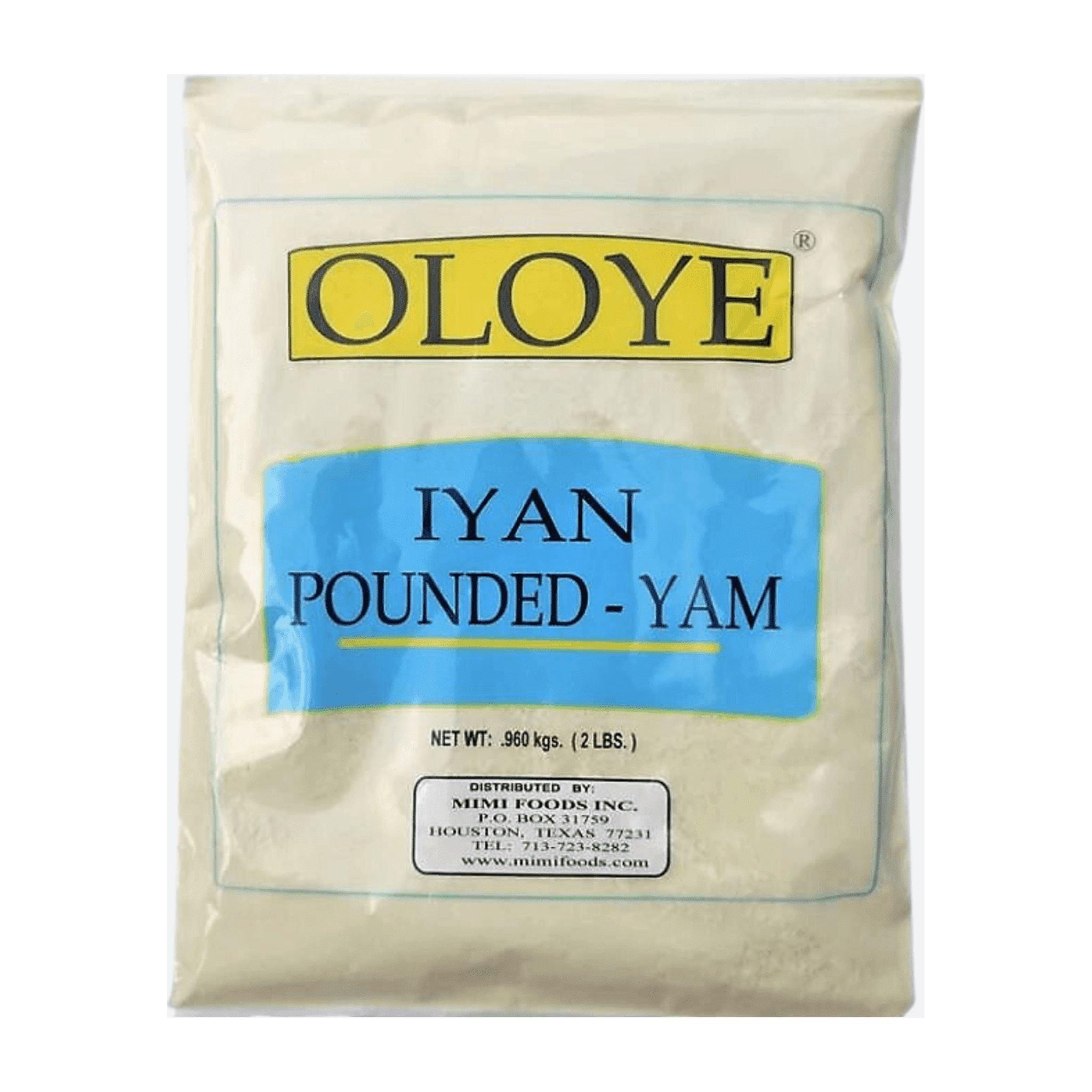 Oloye Iyan Pounded Yam Flour-2lbs-Effortless Pounded Yam, Exceptional ...