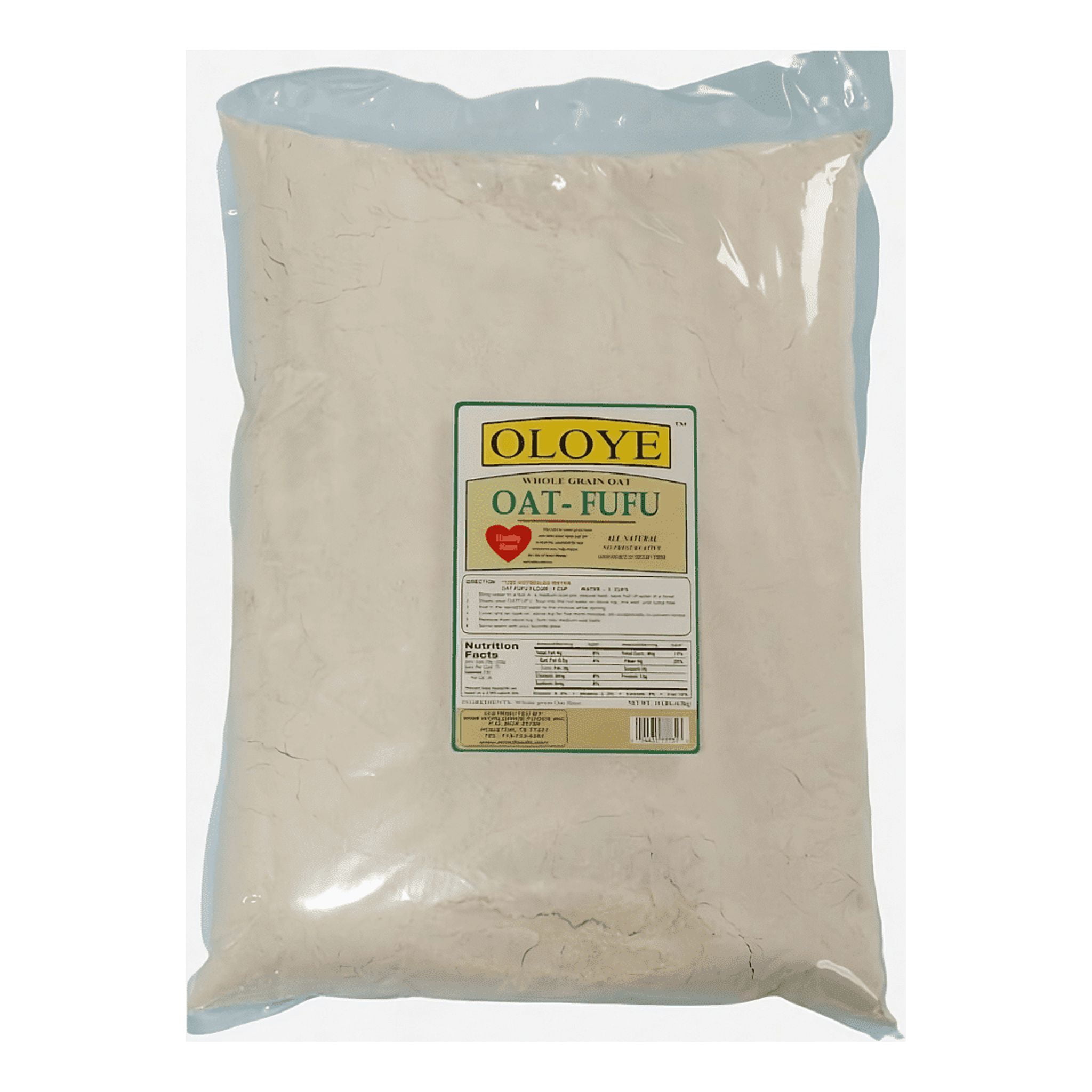 Oloye Oat Fufu Flour-2lbs-Embrace Health with a Nutrient-Rich Fufu ...