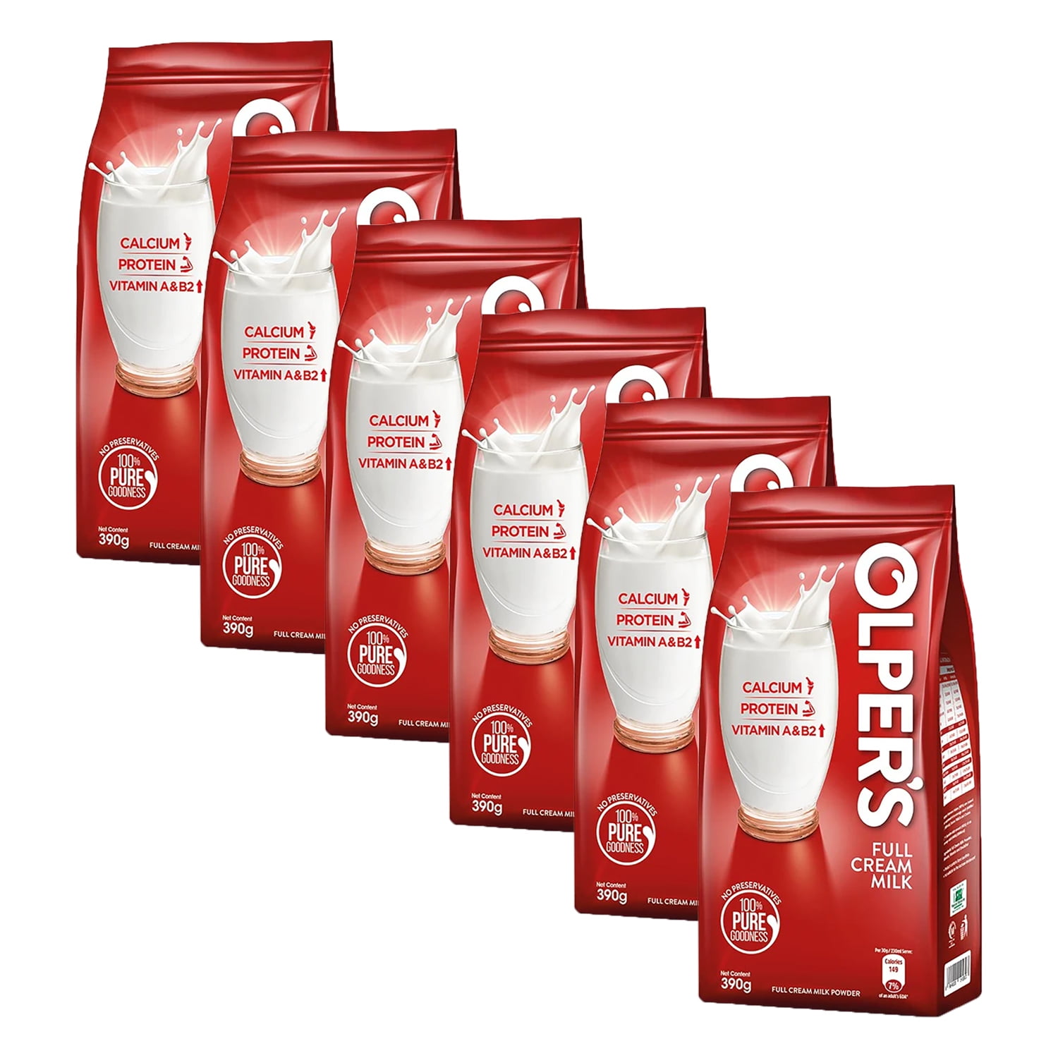 Olper's Full Cream Milk Powder 390g (13.75Oz) | Pack of 6 | Richness of ...