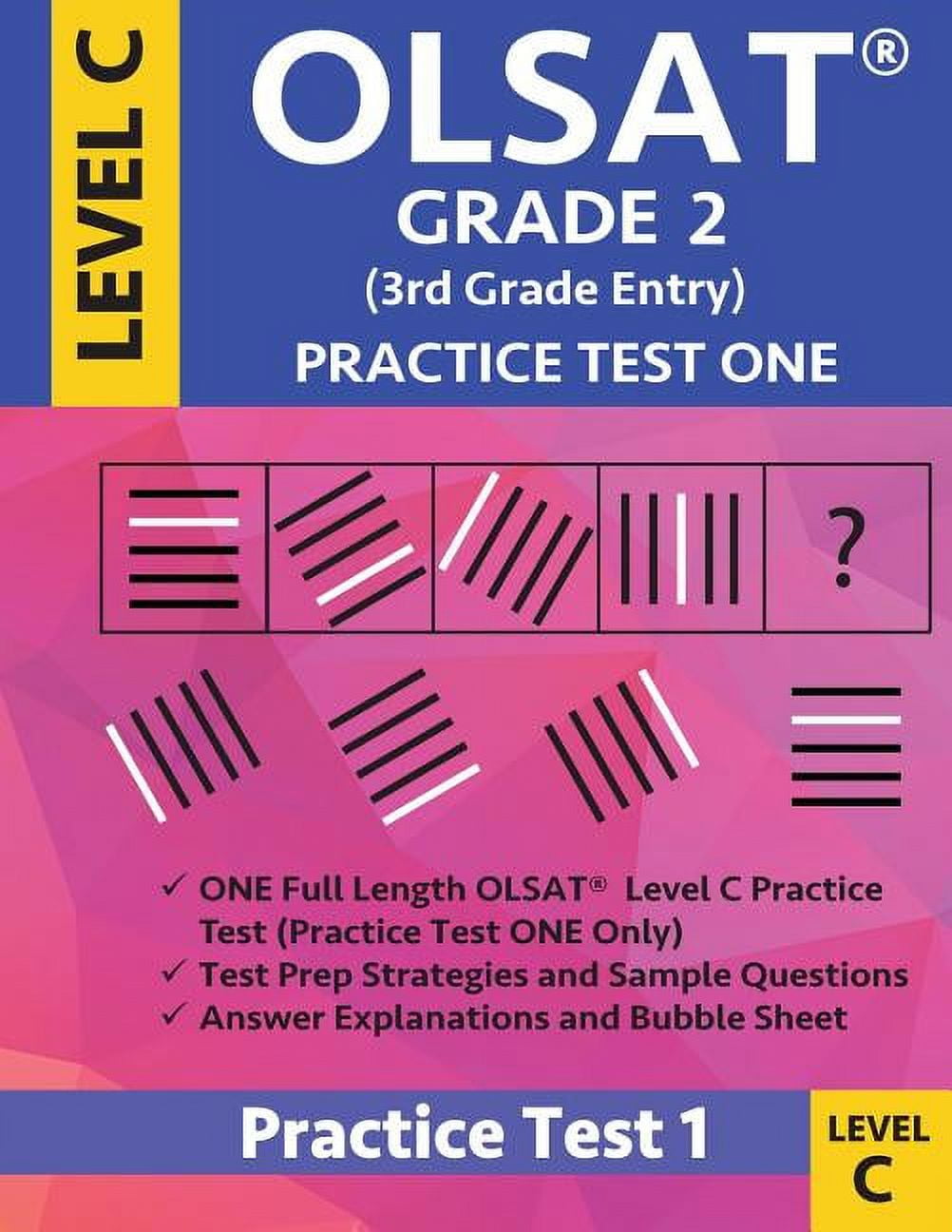 Olsat Grade 2 (3rd Grade Entry) Level C: Practice Test One Gifted and ...