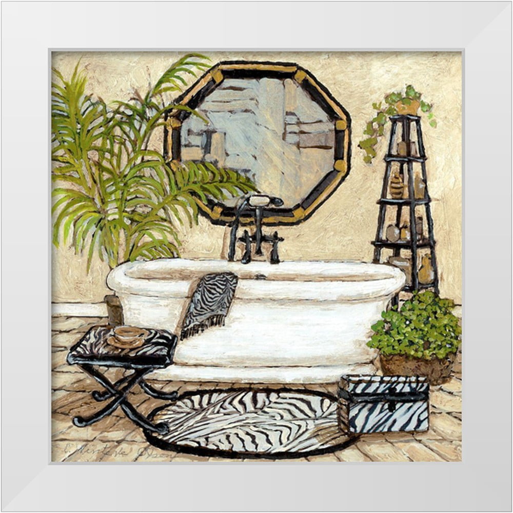 Olson, Charlene 12x12 White Modern Wood Framed Museum Art Print Titled ...