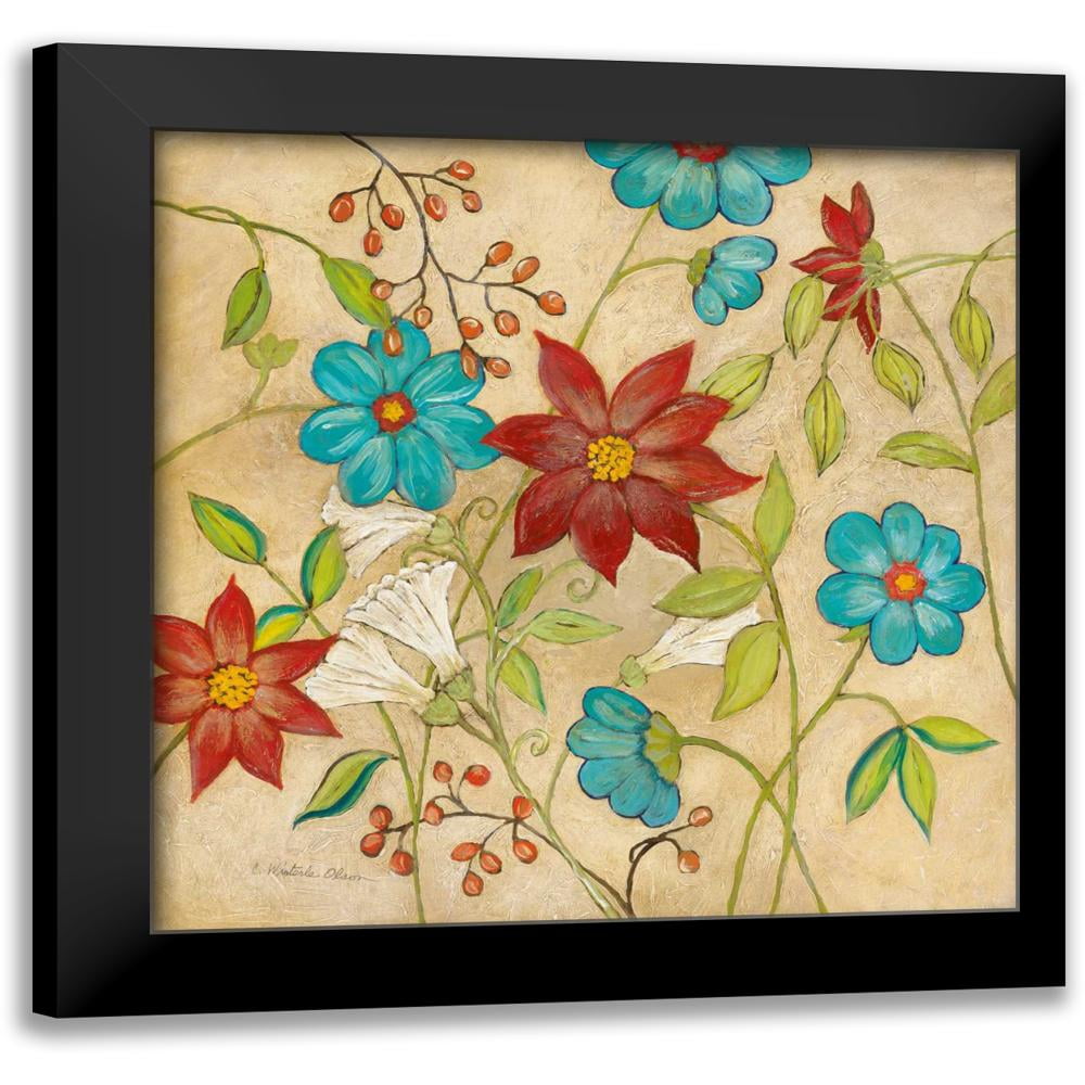Olson, Charlene 15x15 Black Modern Framed Museum Art Print Titled ...