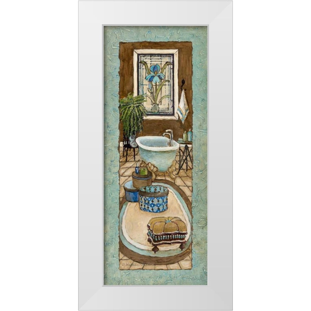 Olson, Charlene 15x32 White Modern Wood Framed Museum Art Print Titled ...