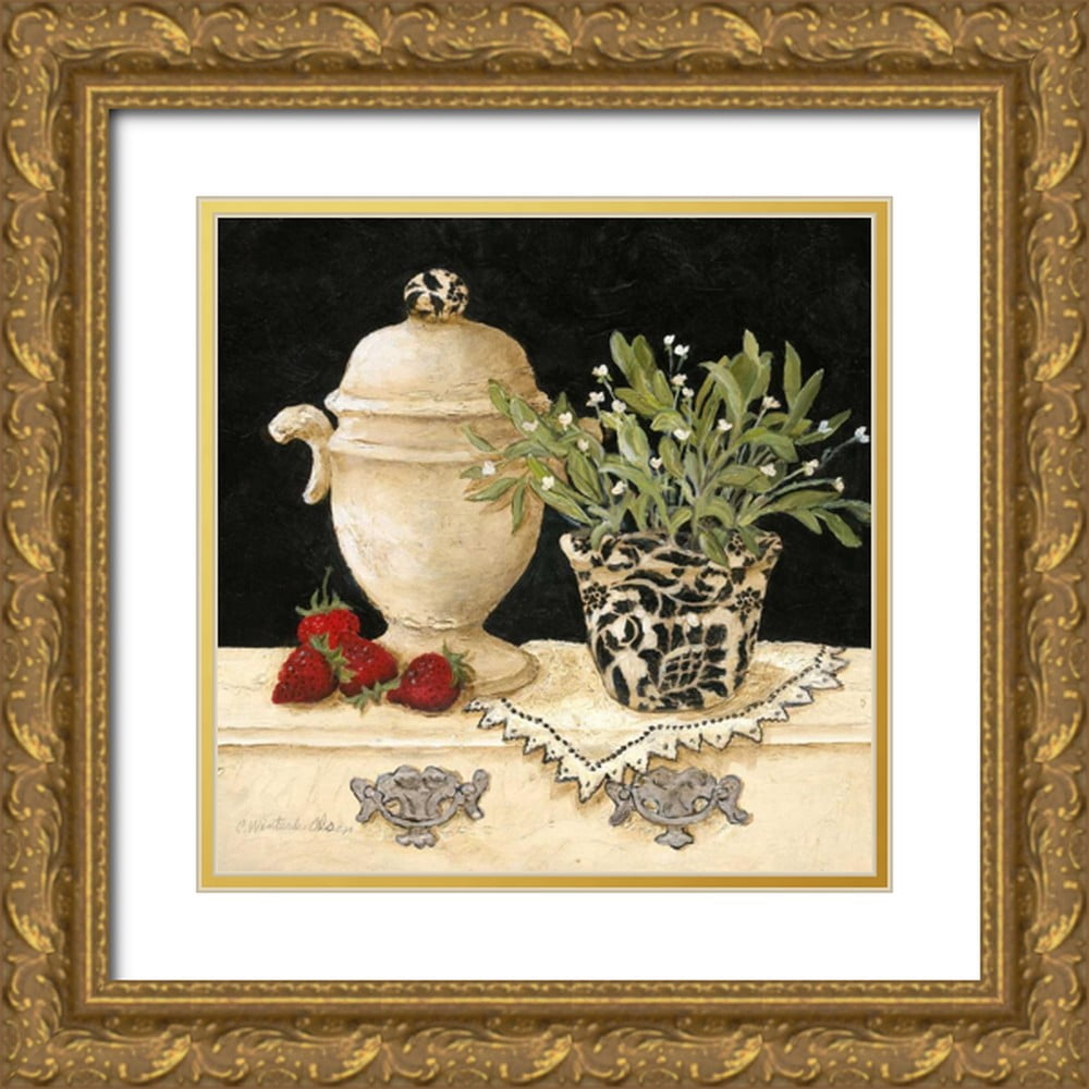 Olson, Charlene 20x20 Gold Ornate Wood Framed with Double Matting ...