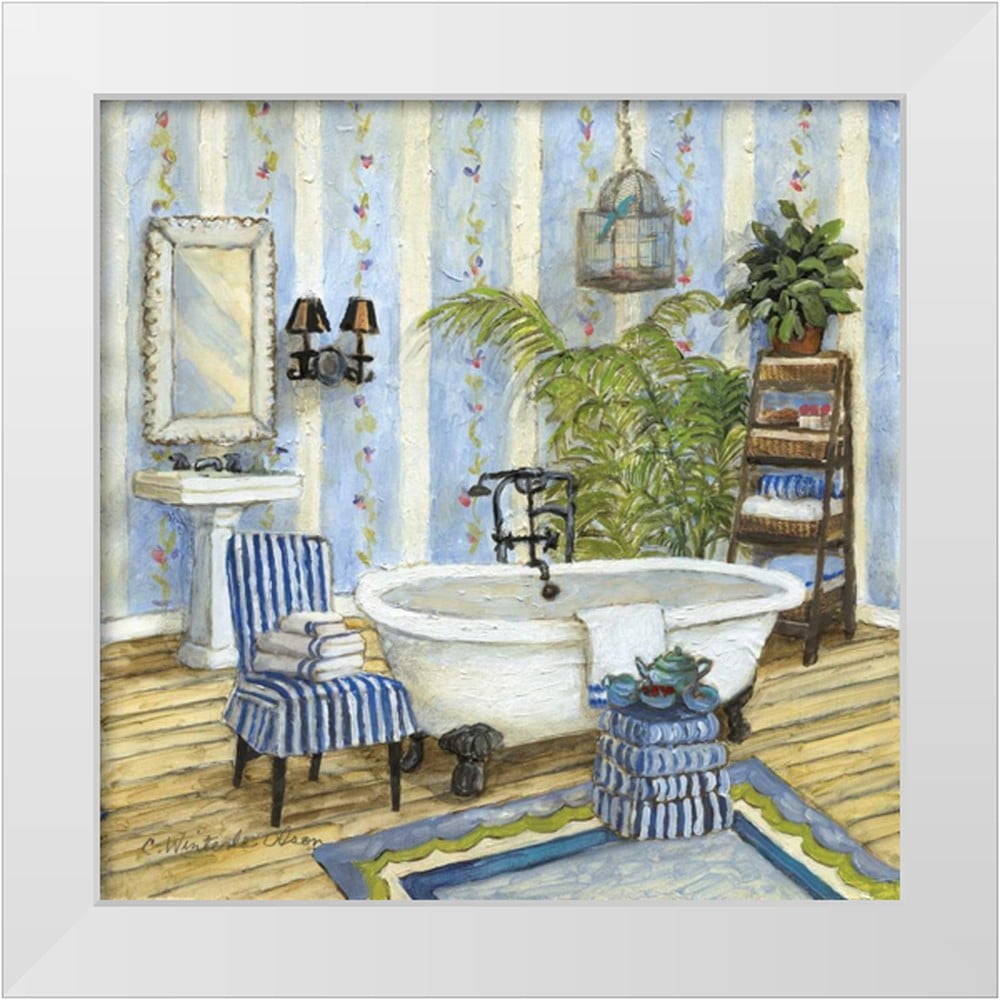 Olson, Charlene 26x26 White Modern Wood Framed Museum Art Print Titled ...