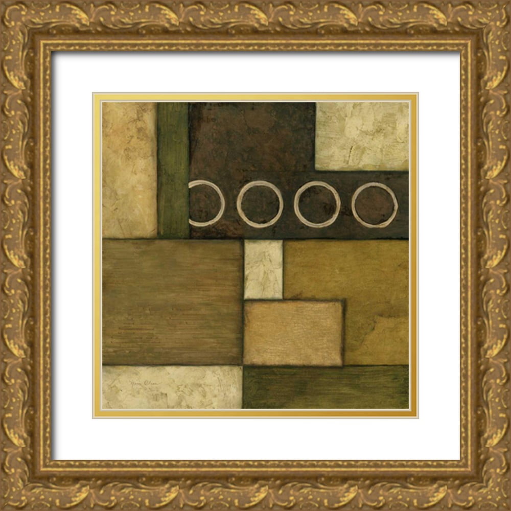 Olson, Norm 15x15 Gold Ornate Wood Framed with Double Matting Museum Art Print Titled - Linear ...