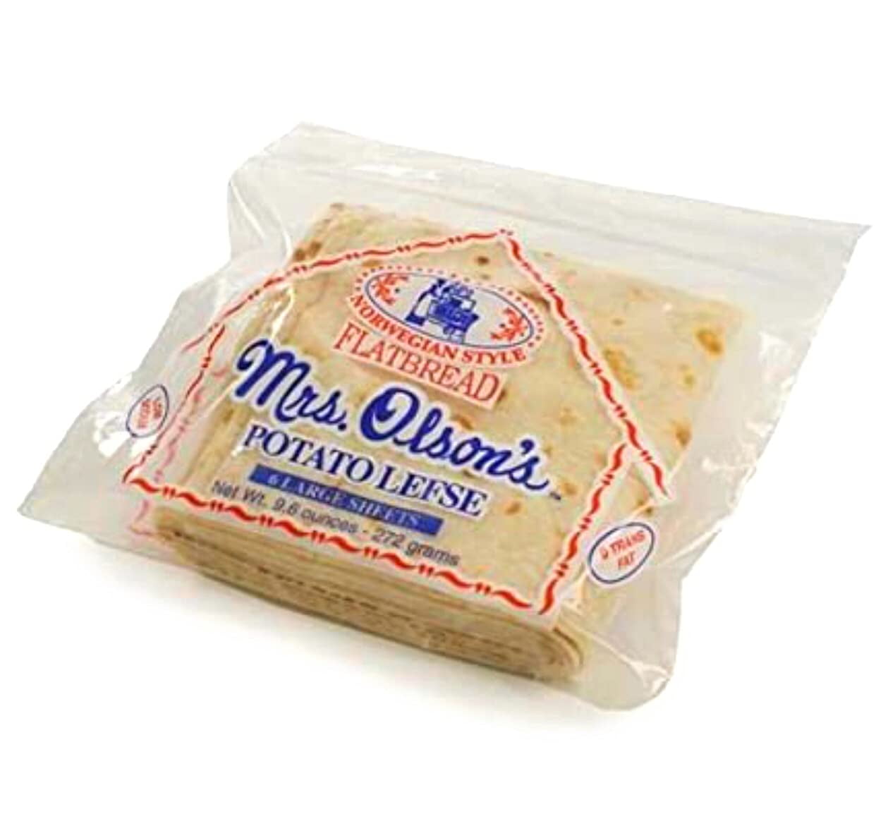 Olson’s Potato Lefse 9.6oz (4 pack) - Walmart.com