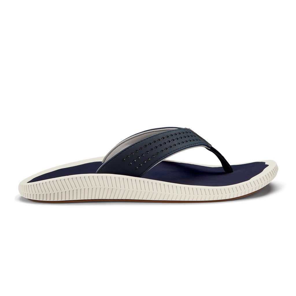 OluKai Mens Ulele Flip Blue Depth/Charcoal - 10435-TF26 Blue Depth ...