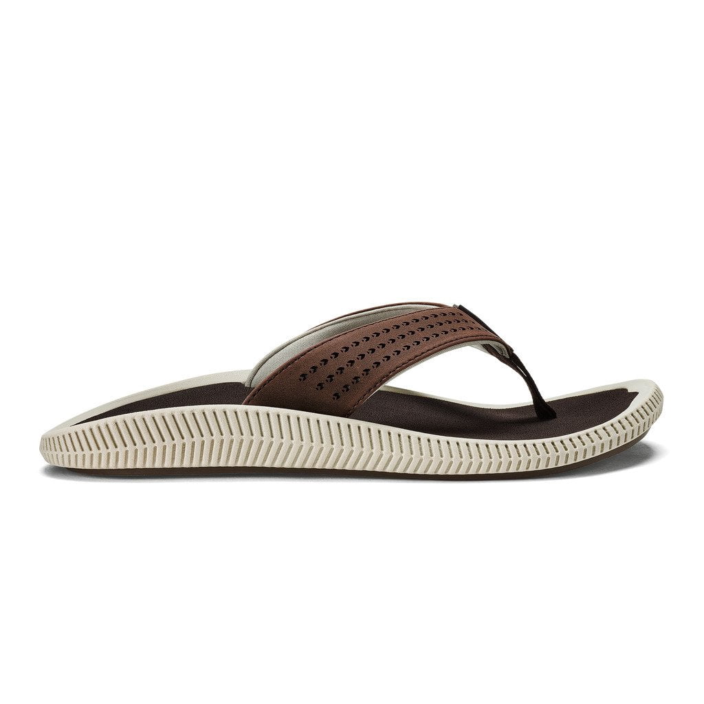 OluKai Mens Ulele Flip Dark Wood/Dark Wood - 10435-6363 7 Dk Wood / Dk ...