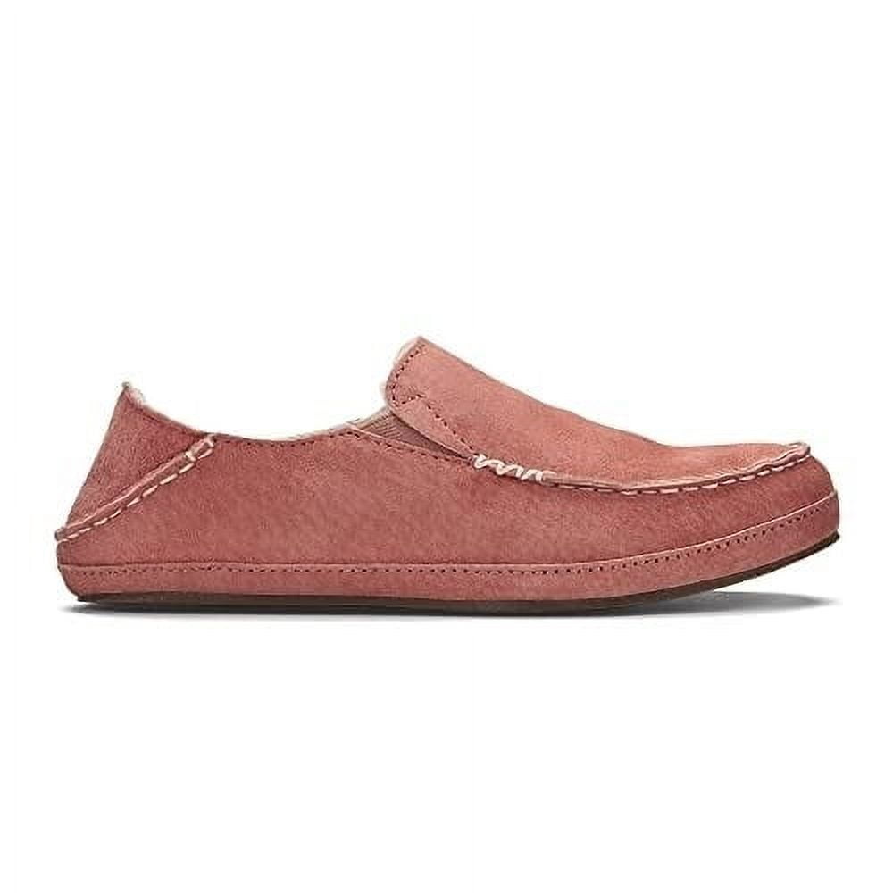 OluKai Nohea Slipper Womens Cedarwood Shearling Nubuck Leather Size 5 ...