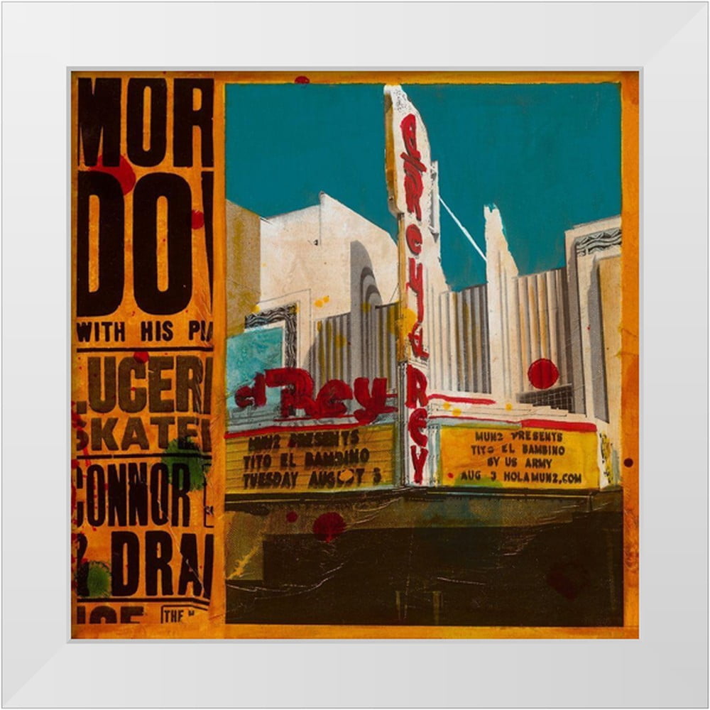 Olukman, Ayline 12x12 White Modern Wood Framed Museum Art Print Titled - El Rey - Walmart.com