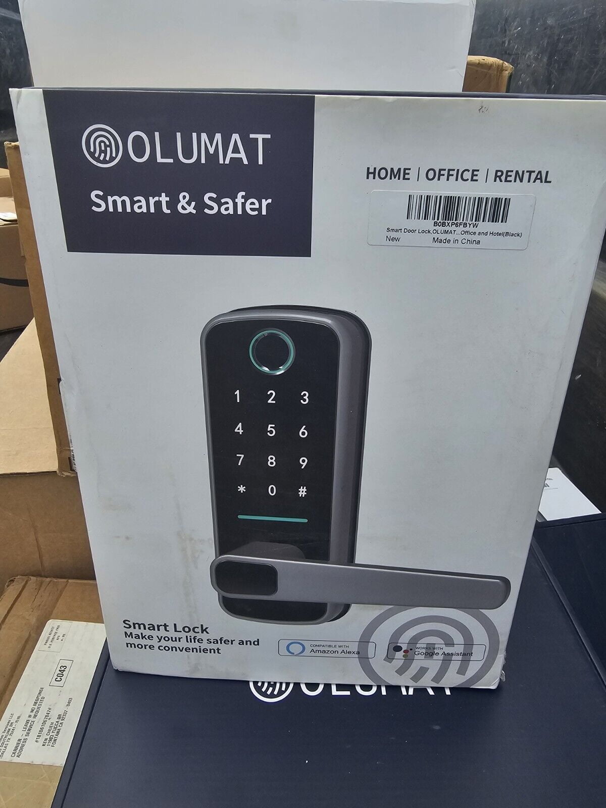 Olumat Smart & Safer Door Lock with Handle - Walmart.com