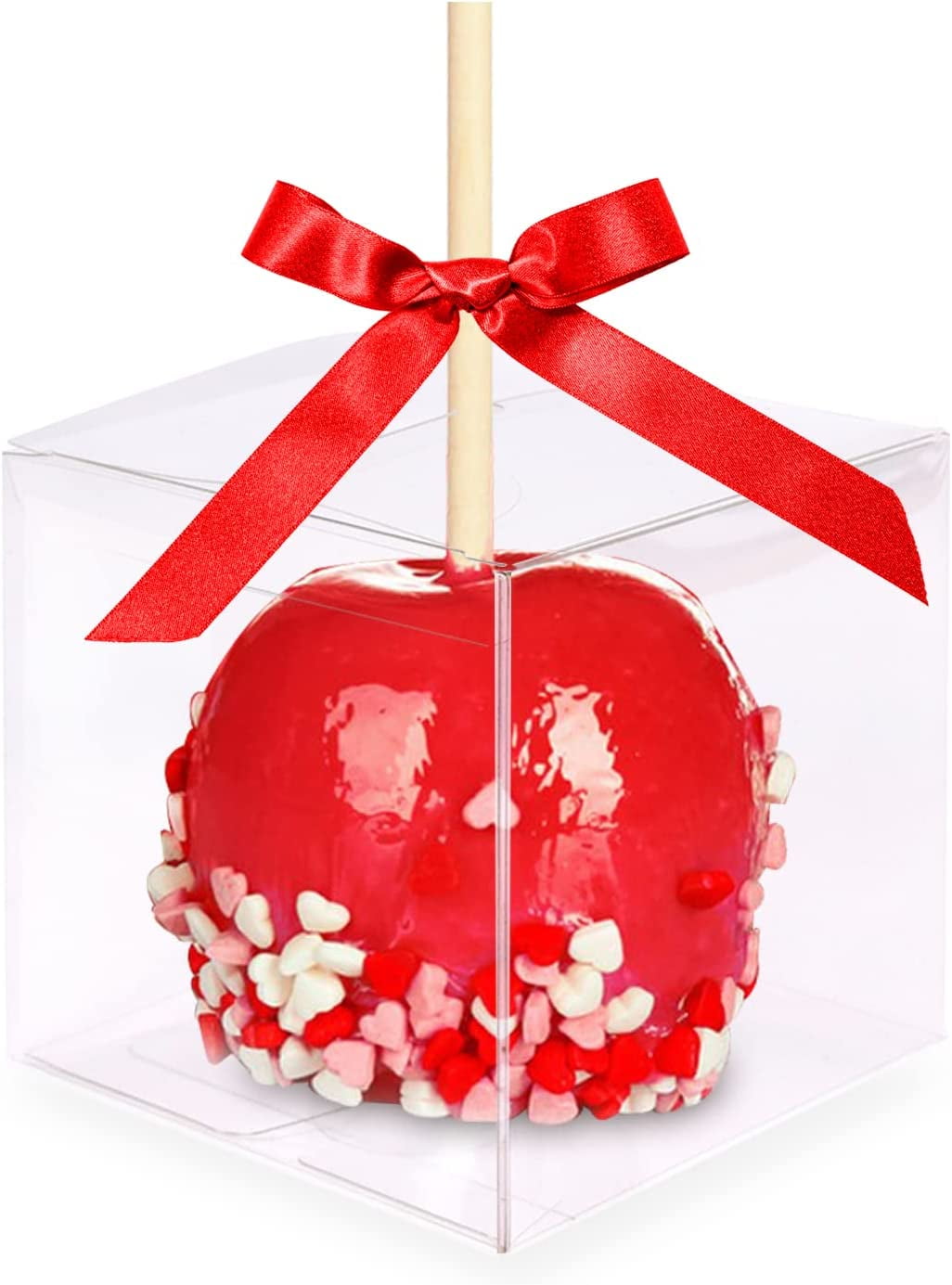 Olurrisa 20 Pack Candy Apple Boxes Caramel Apples Clear Boxes Candy ...