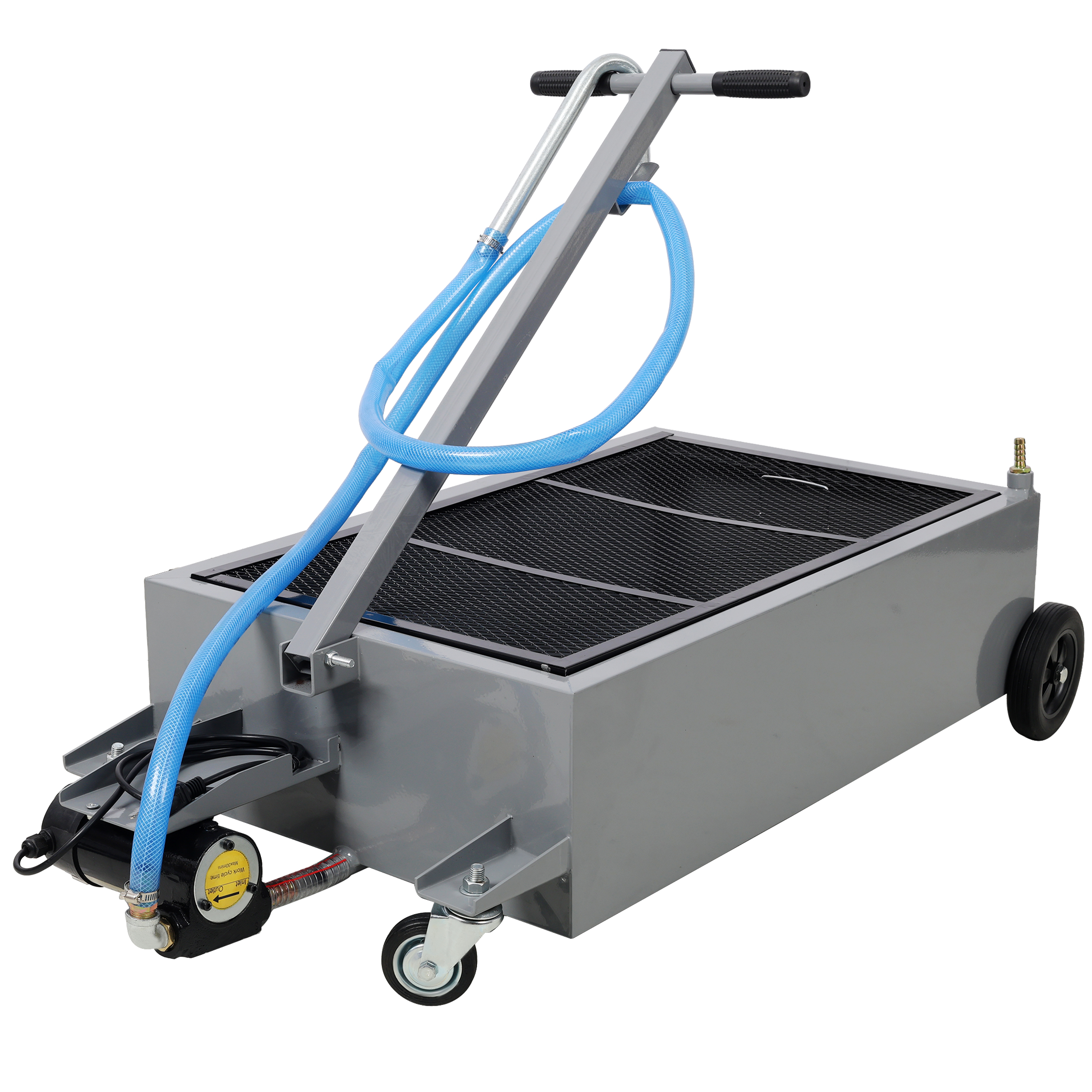 Olurrisa 25-Gallon Low-Profile Oil Drain Pan with Electric Pump, 110V ...