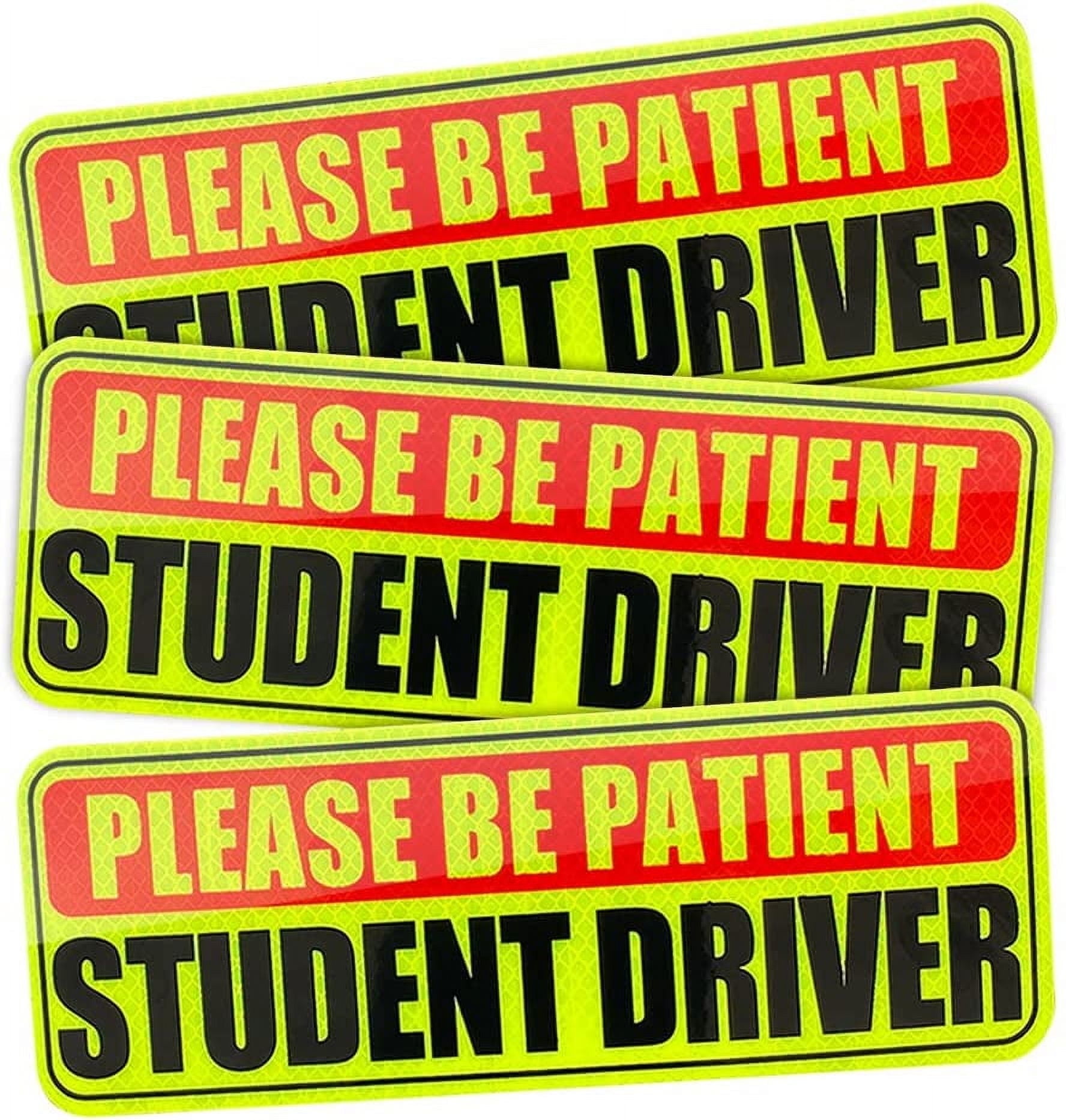 Olurrisa 2pcs Magnet for Car, Please Be Patient Student Driver, New ...