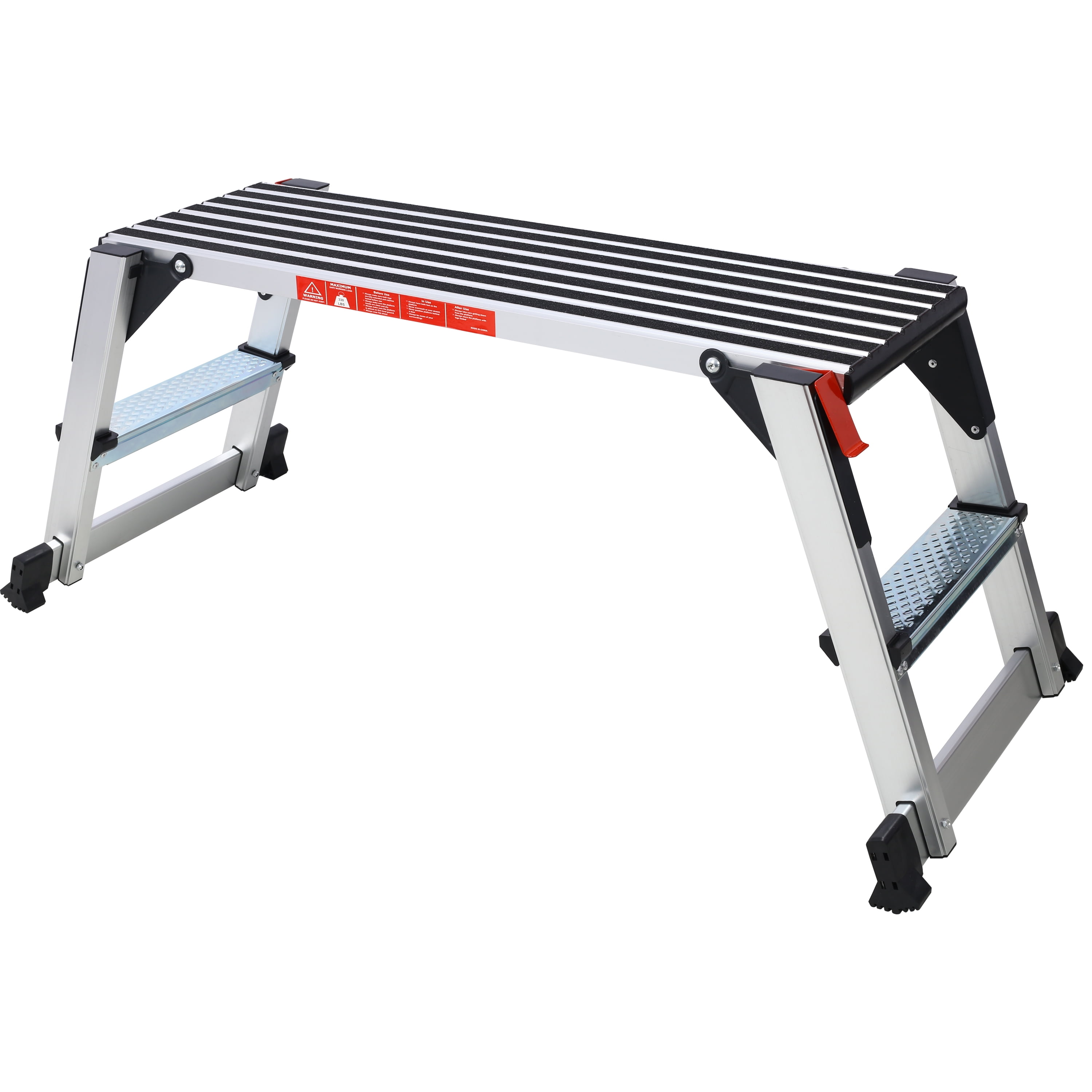 Olurrisa 330LB Aluminum Folding Work Platform - Non-Slip Step Stool w ...