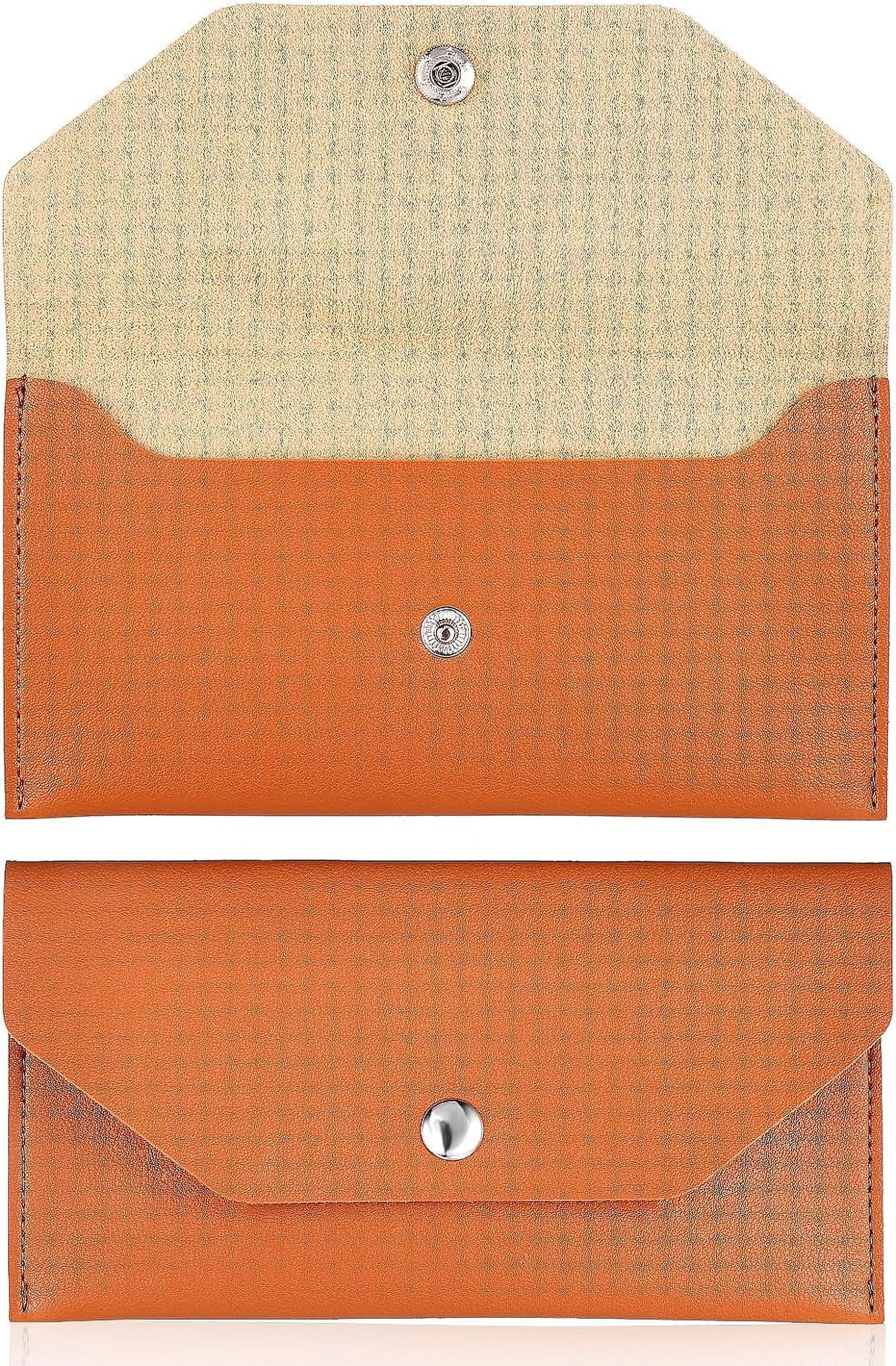 Olurrisa Brown Cash Envelope Wallet Leather Money Wallet Organizer for ...