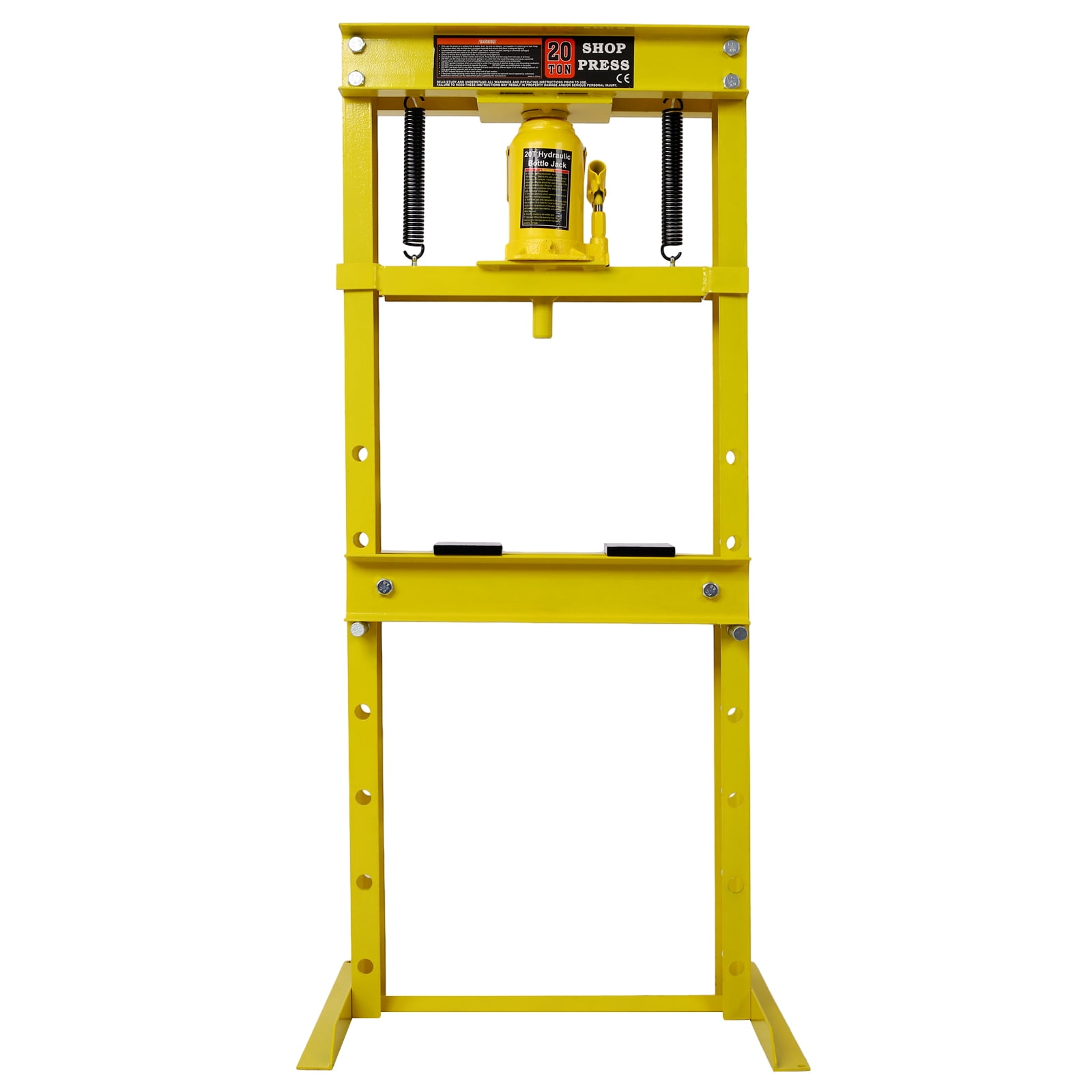 Olurrisa Ironton 20-Ton Hydraulic Shop Press – Yellow Steel Frame ...