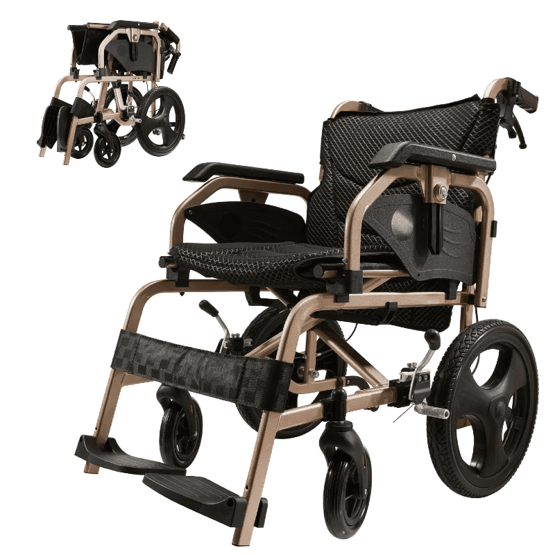 Olurrisa Lightweight Aluminum Wheelchair -Adult Transport ...