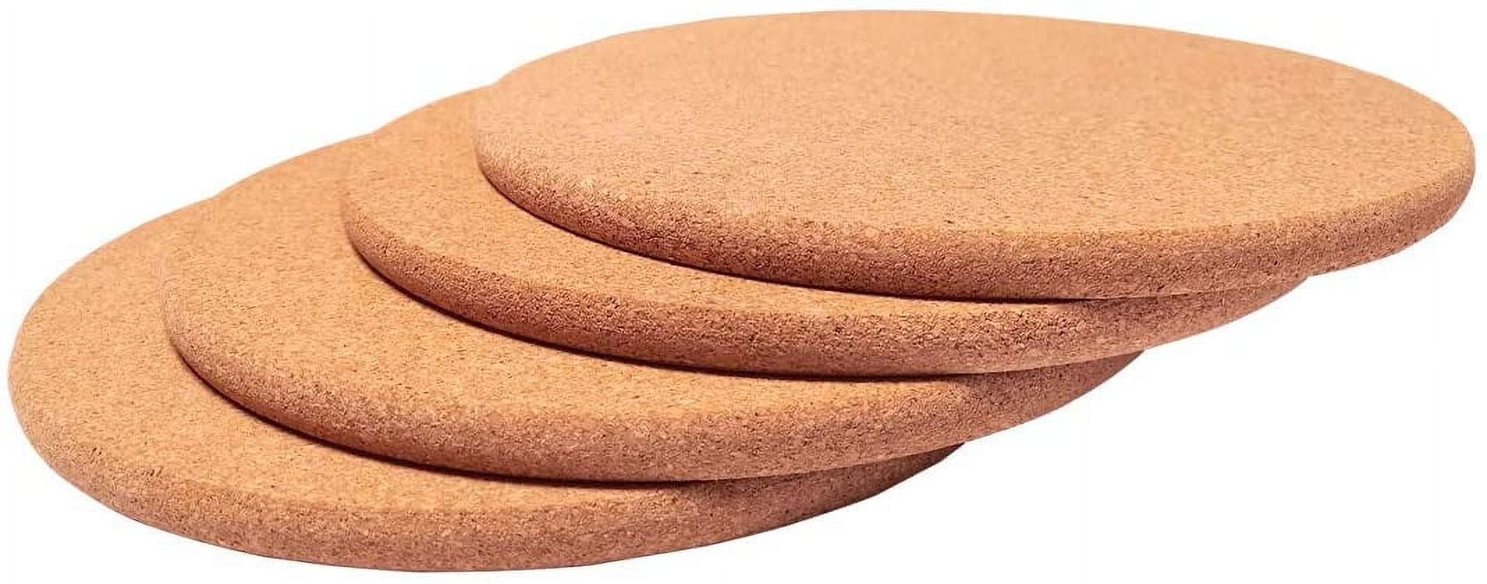 Olurrisa Premium Cork Trivets Set of 4– Heat-Resistant Kitchen Hot Pads ...