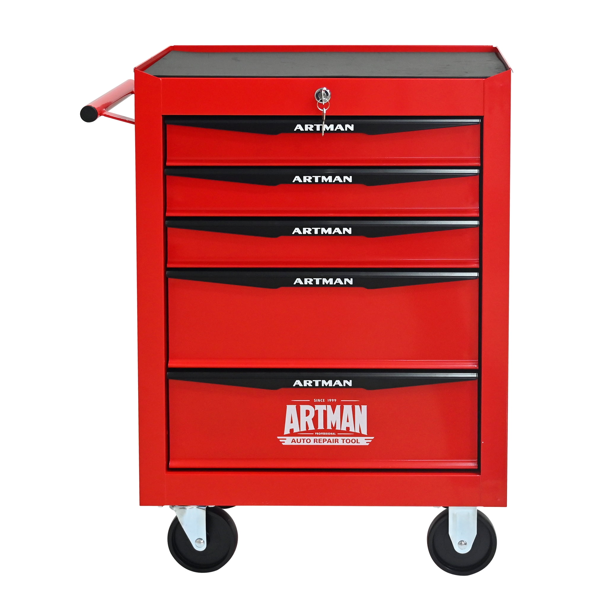 Olurrisa Rolling Metal Tool Chest with 5 Drawers, 20" 5-Drawer Tool ...