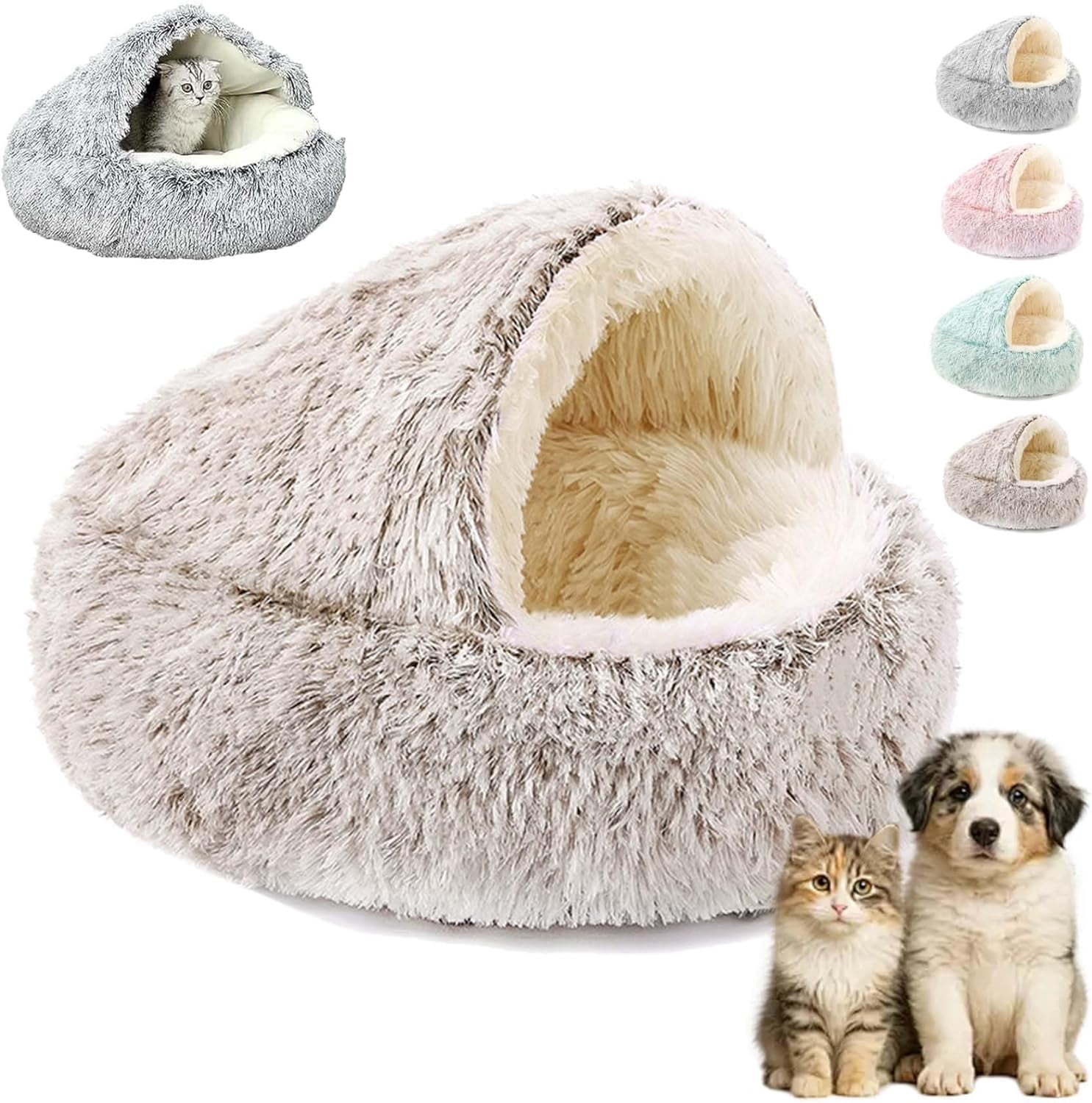 Olvys Cozy Cocoon Dog Bed, 2026 New Olvys Dog Bed, Fluffy Cat Dog Bed ...