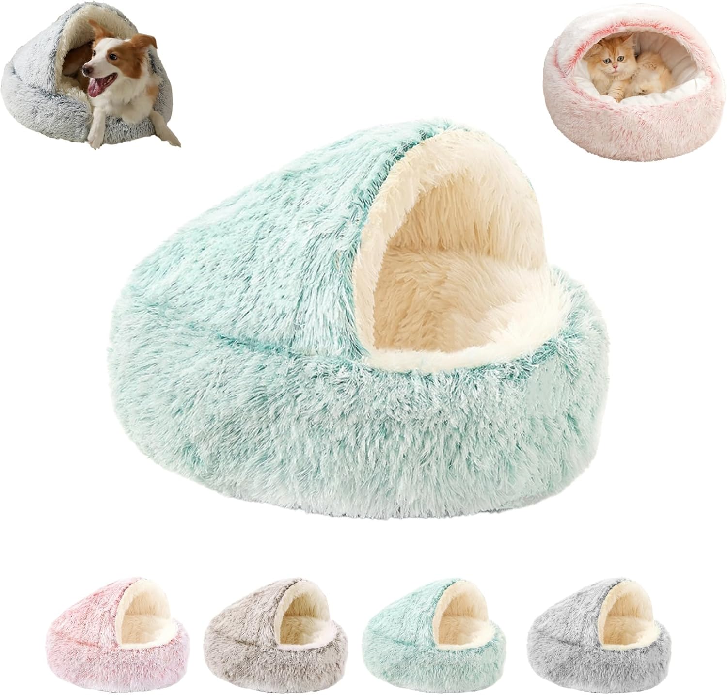 Olvys Cozy Cocoon Dog Bed, Cozy Cocoon Pet Bed, Cat Dog Beds with ...