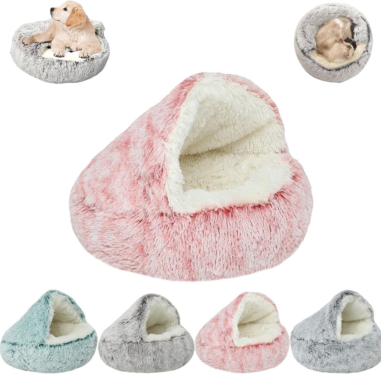 Olvys Cozy Cocoon Dog Bed, Cozy Cocoon Pet Bed for Dogs, 15.7"/19.7"/25 ...
