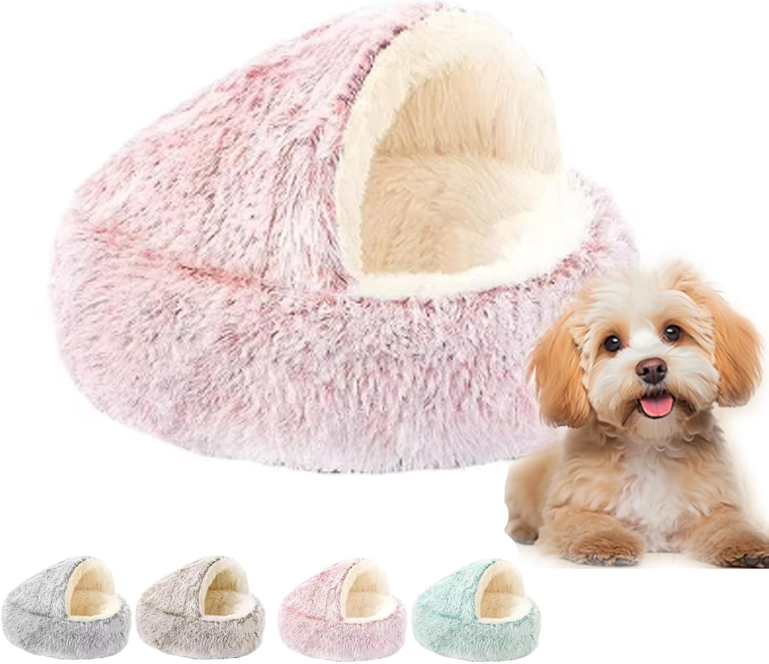 Cozy Cocoon Dog Bed, Cozy Cocoon Pet Bed for Dogs, Winter Pet Plush Bed ...