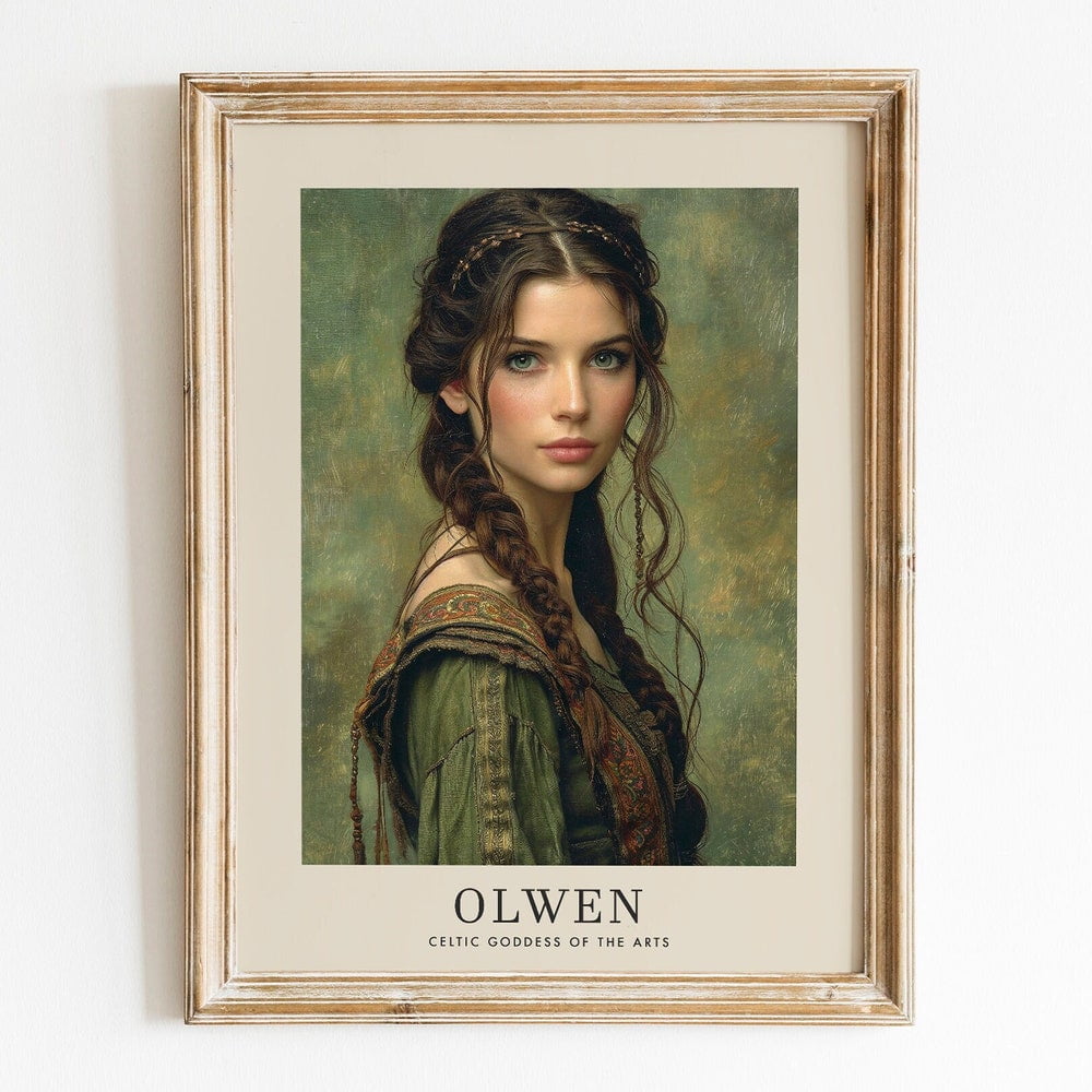 Olwen Art Print, Celtic Goddess Of The Arts, Renaissance Painting Wall ...