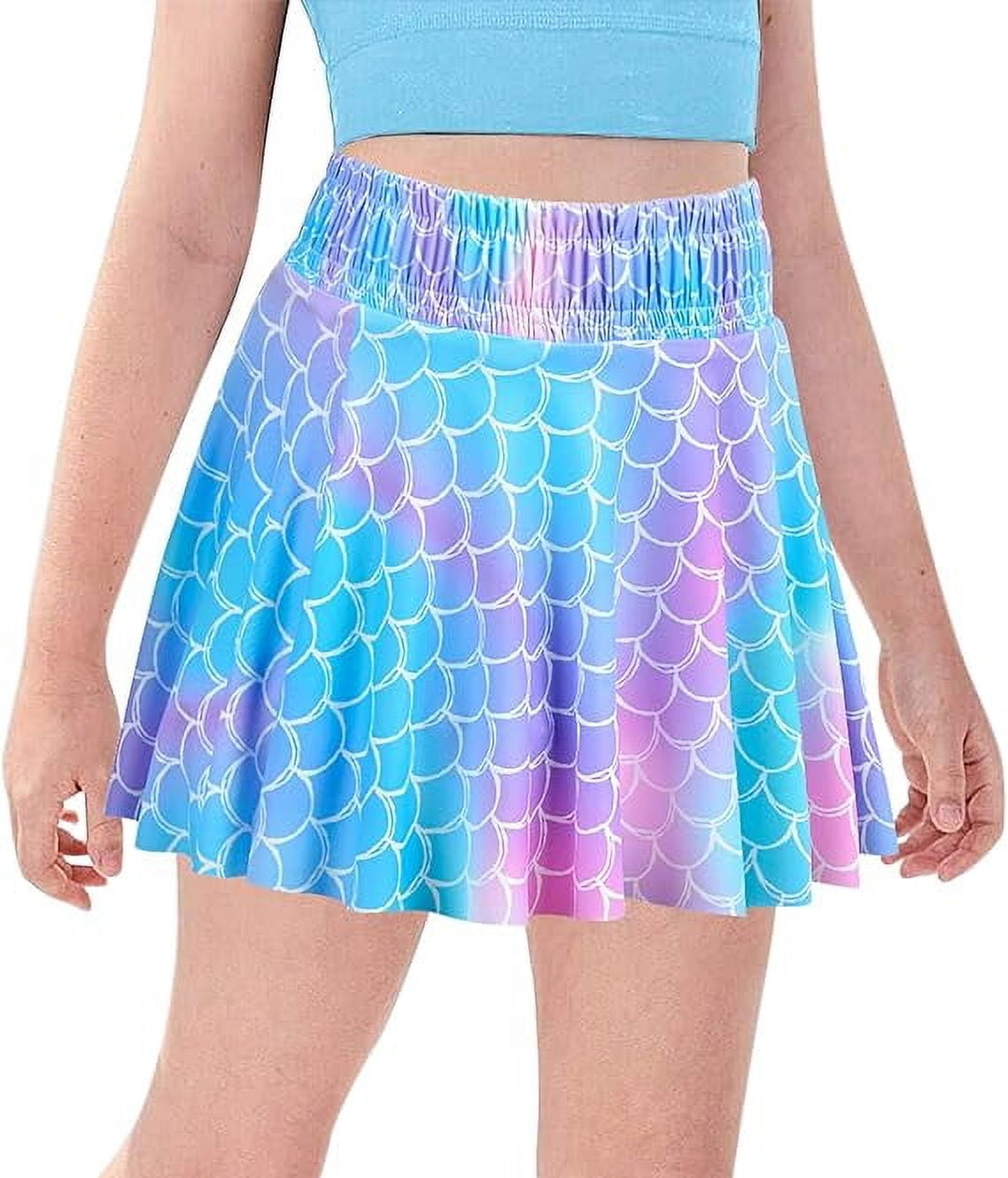OlyPegic Girls Tennis Skirt with Pocket Shorts Toddler Kids Athletic ...