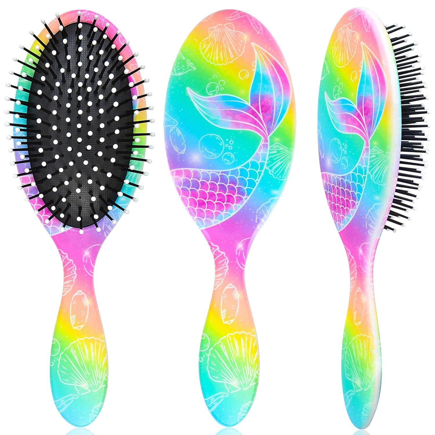 OlyPegic Kids Hair Brush Girls, Toddler Wet Dry Hair Brush, Detangling ...