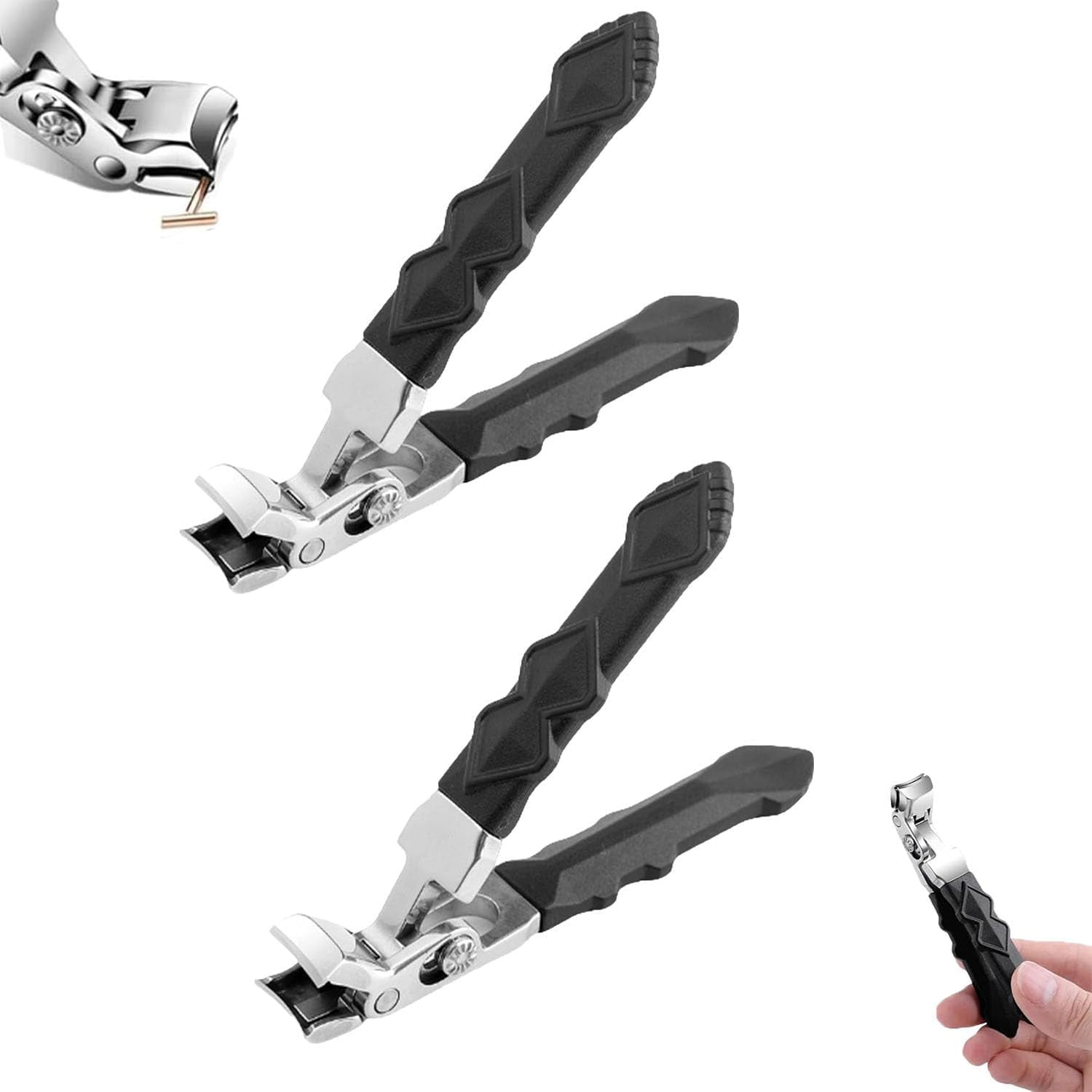 Olygee Clipmaster Pro, 180° Wide-Mouth Bite, Stainless Steel Nail ...